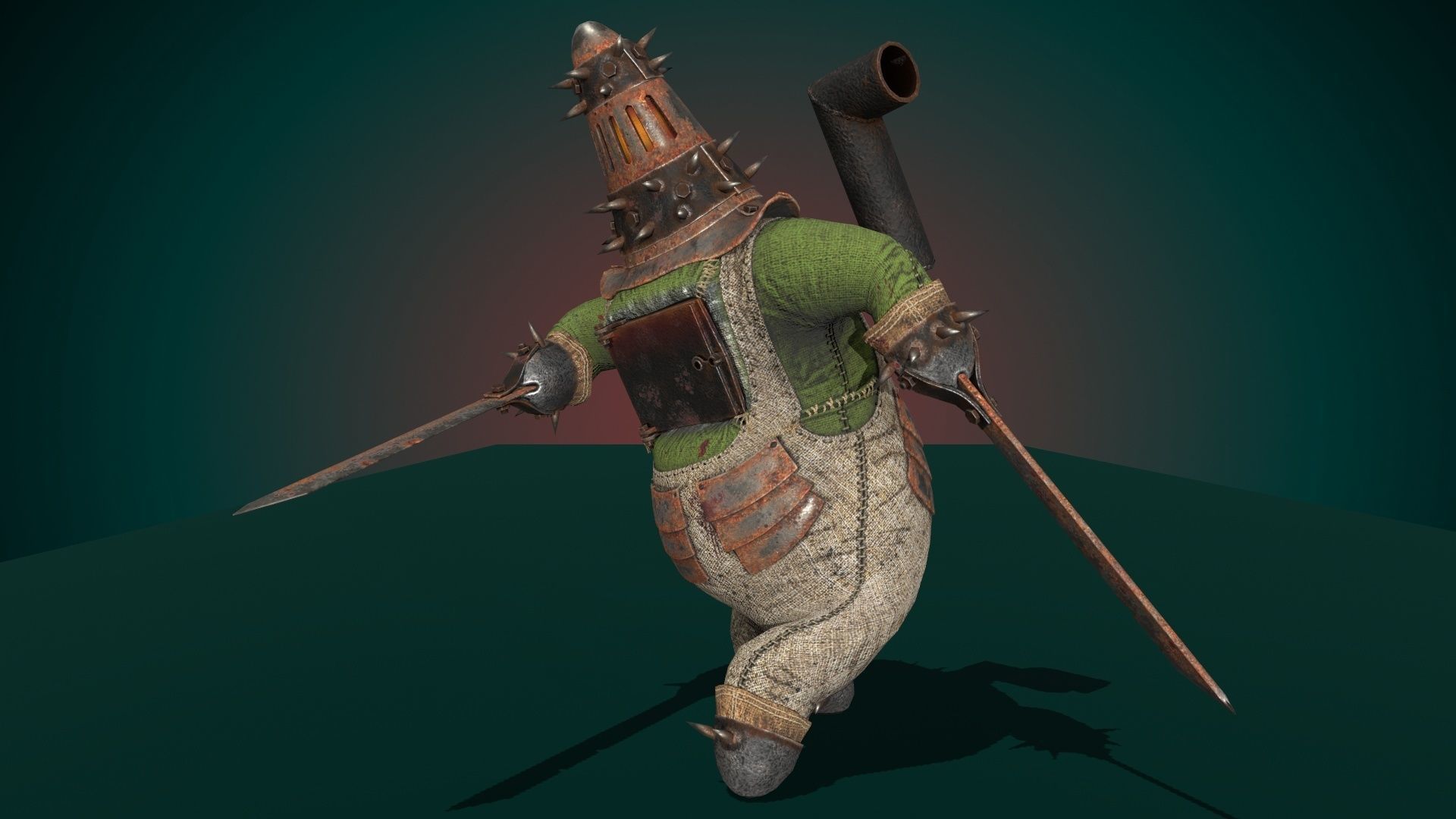 3D model Stitch Berserker VR / AR / low-poly rigged animated | CGTrader