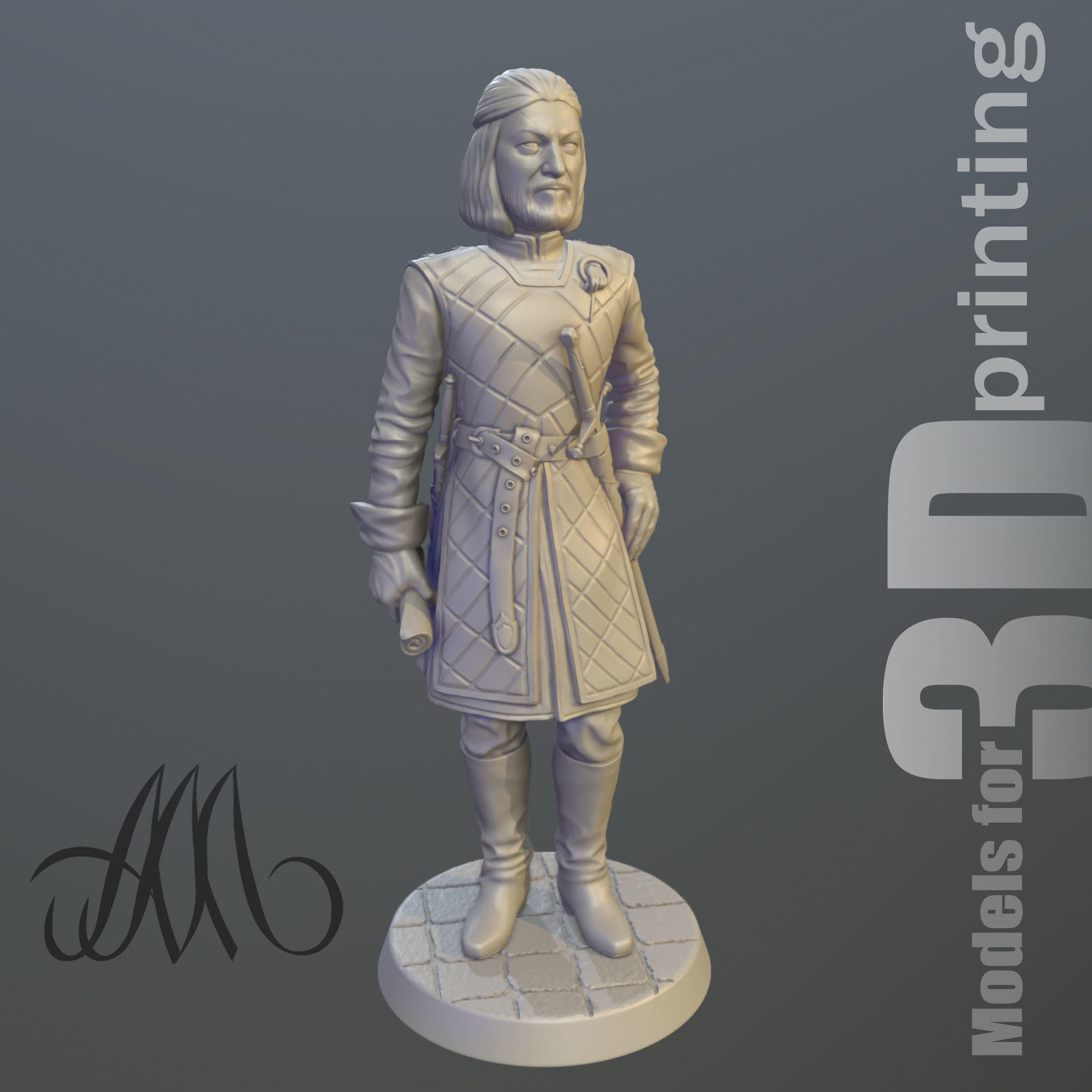 Eddard Stark 3D model 3D printable | CGTrader