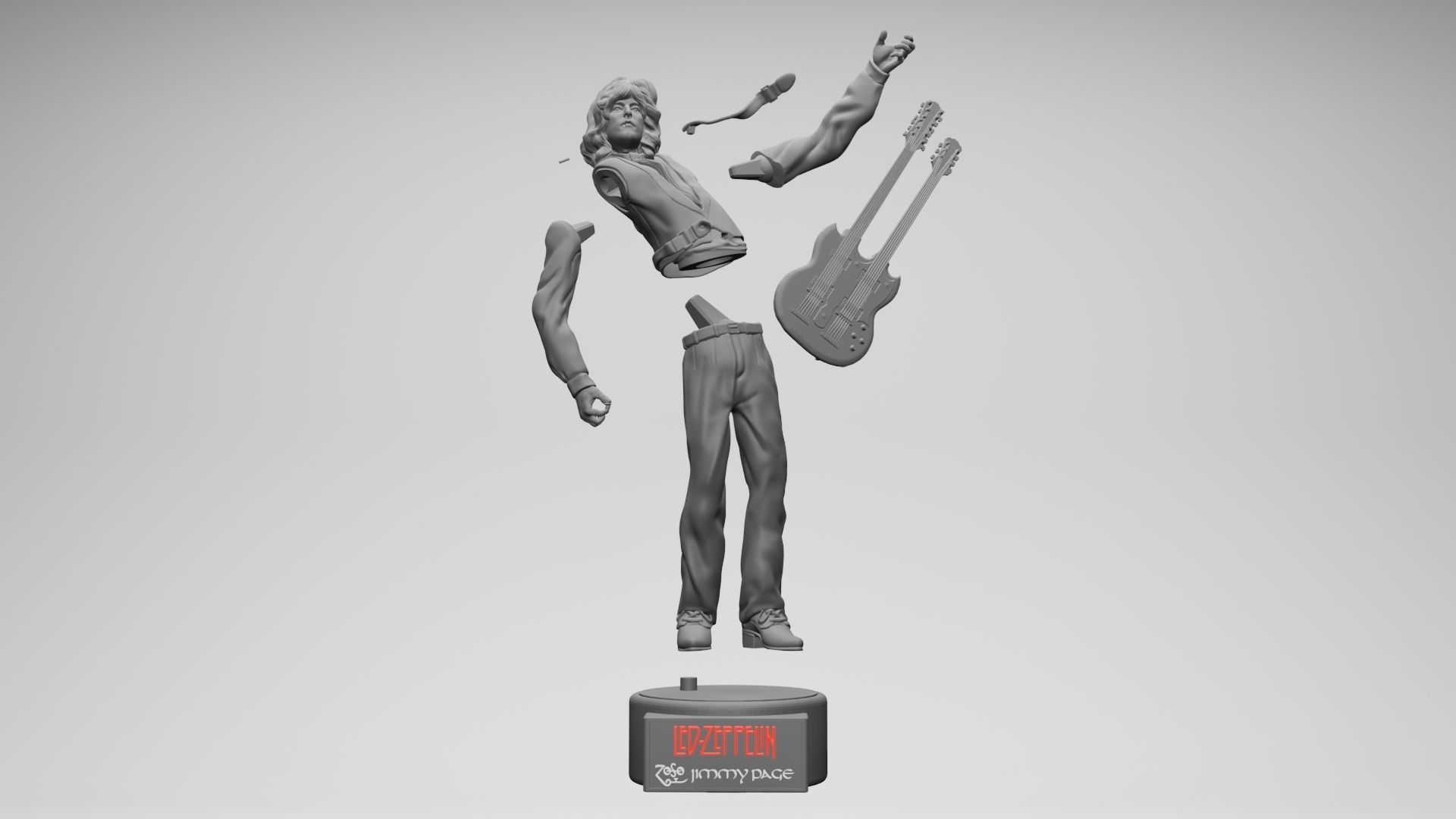 Jimmy Page - 3dprinting 3D model 3D printable | CGTrader