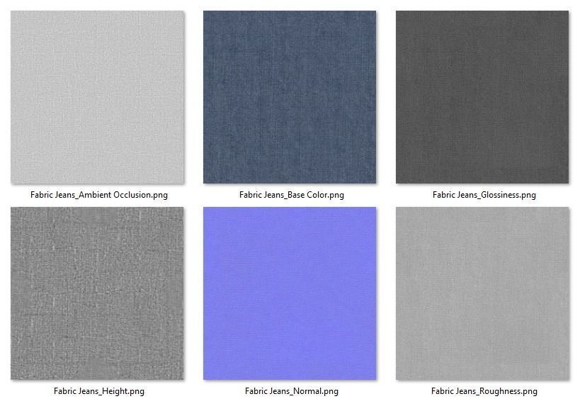 Jeans Fabric PBR Texture Texture | CGTrader