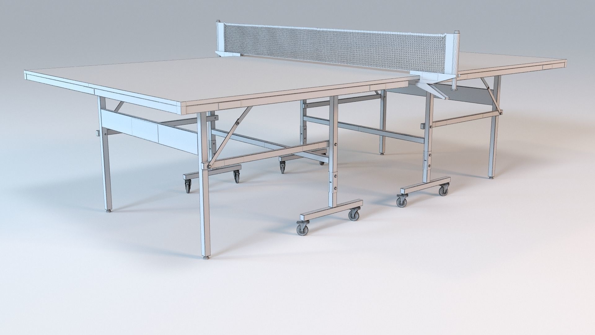 Walmart Competition Grade Table Tennis Table 3D model | CGTrader