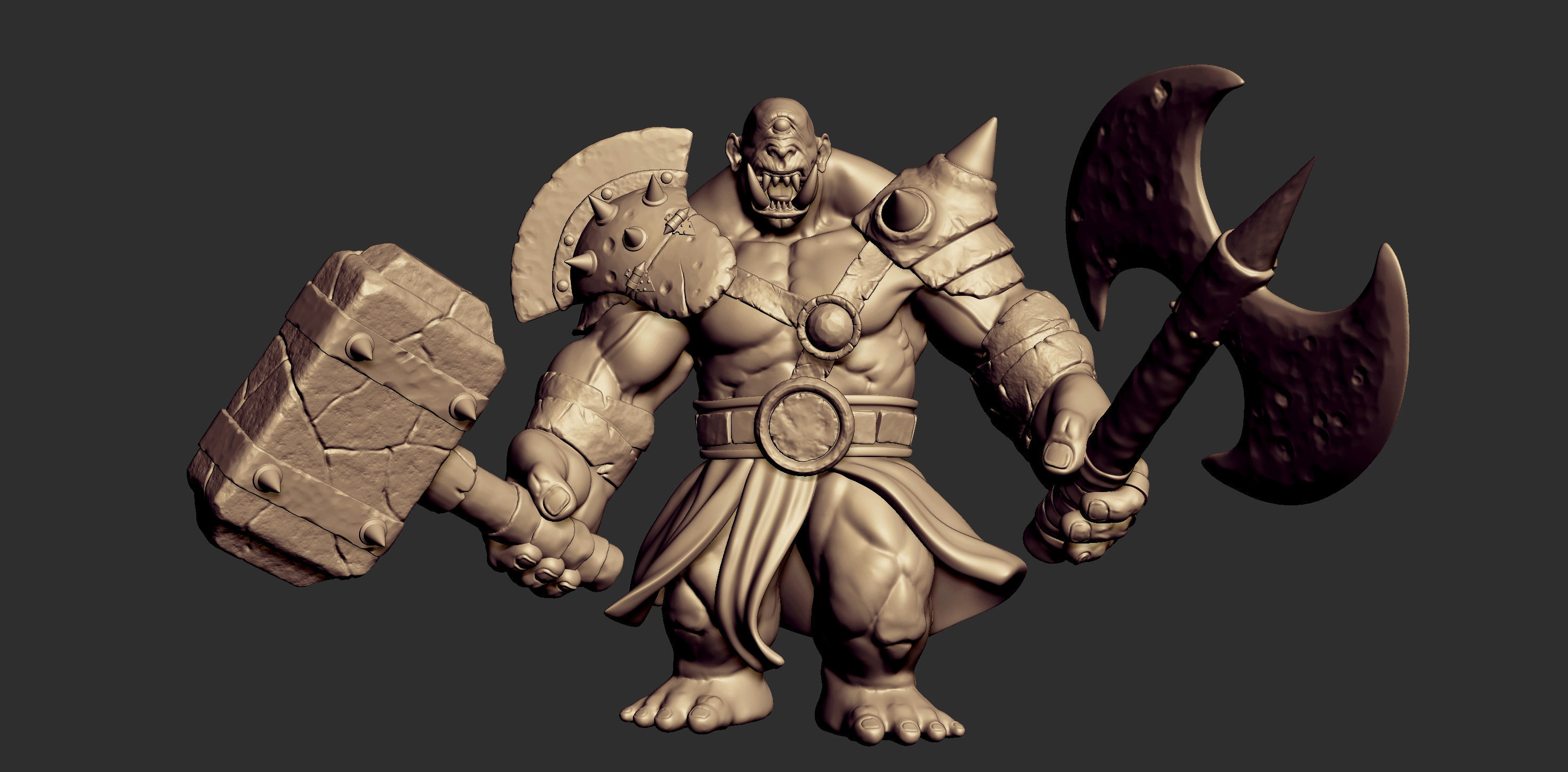 Ogre Cyclops free 3D model 3D printable | CGTrader