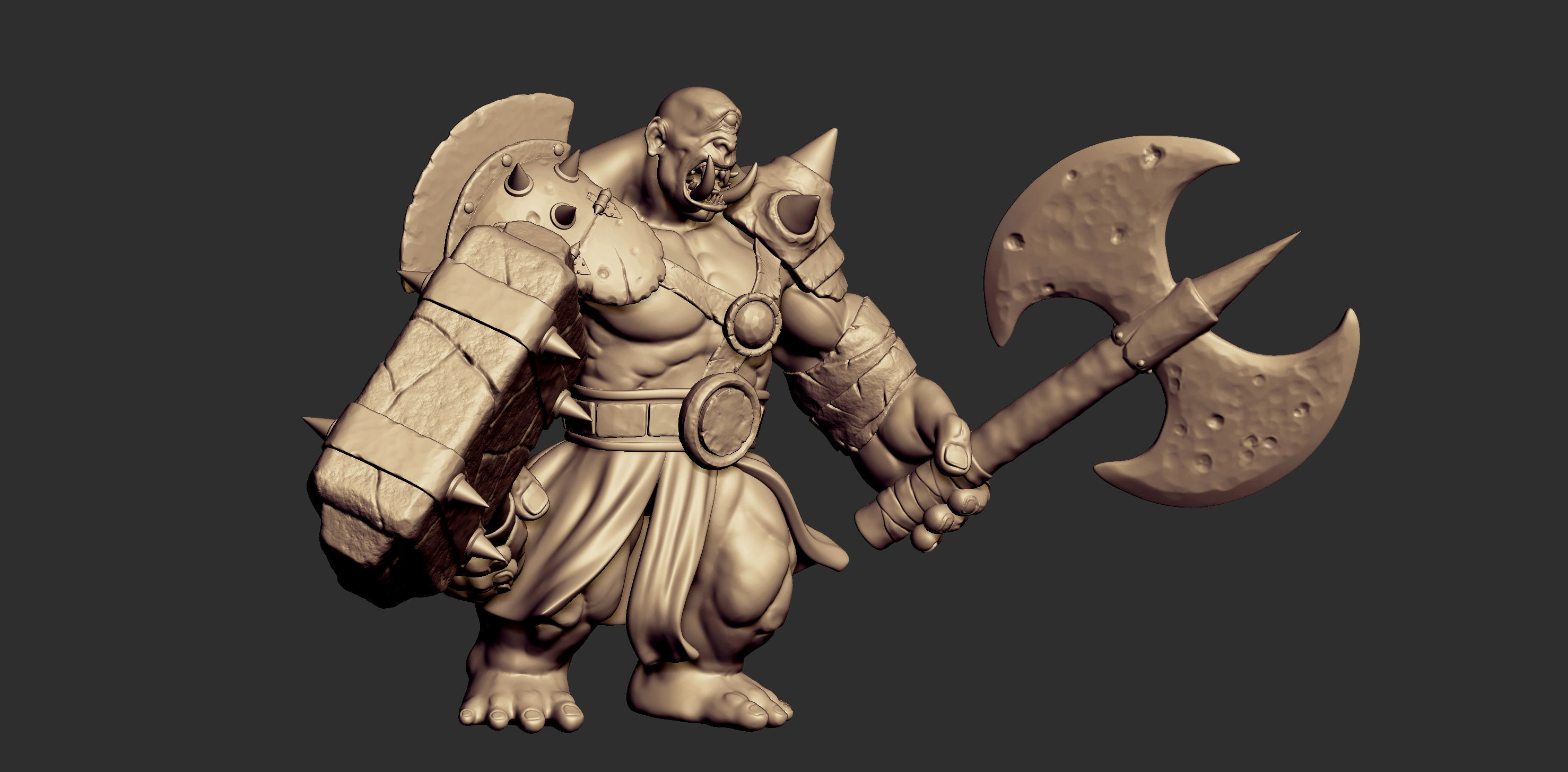 Ogre Cyclops free 3D model 3D printable | CGTrader