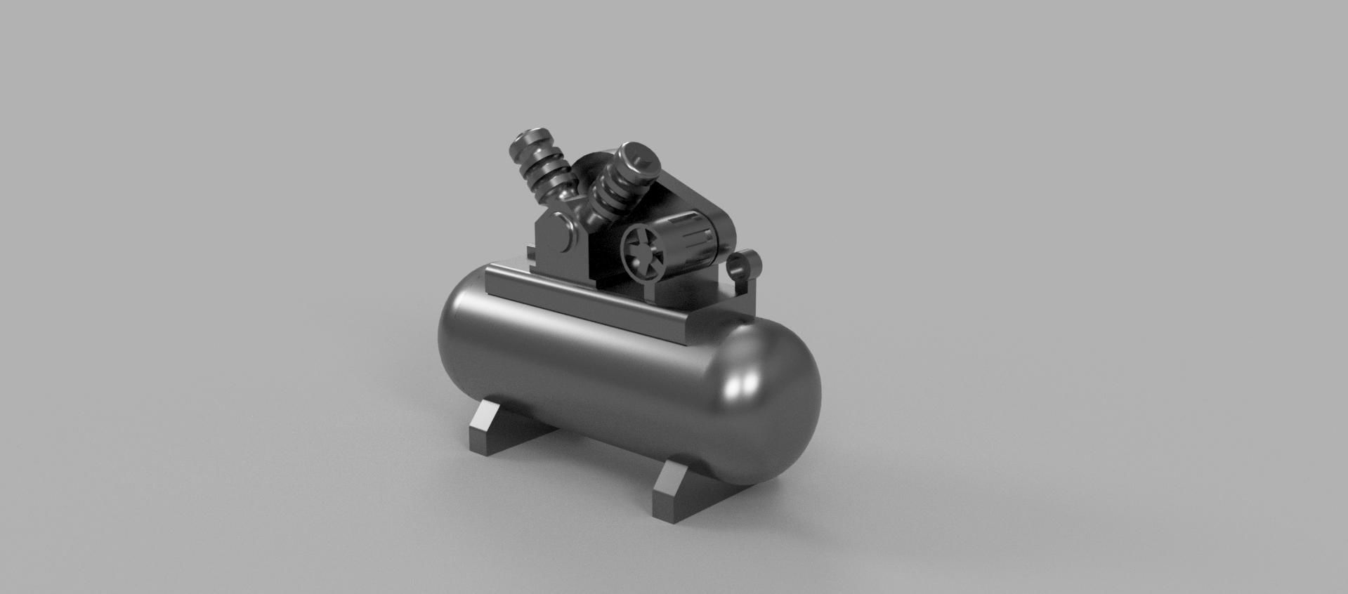 Air Compressor - Garage scale 1-43 Diorama Garage 3D print model 3D ...