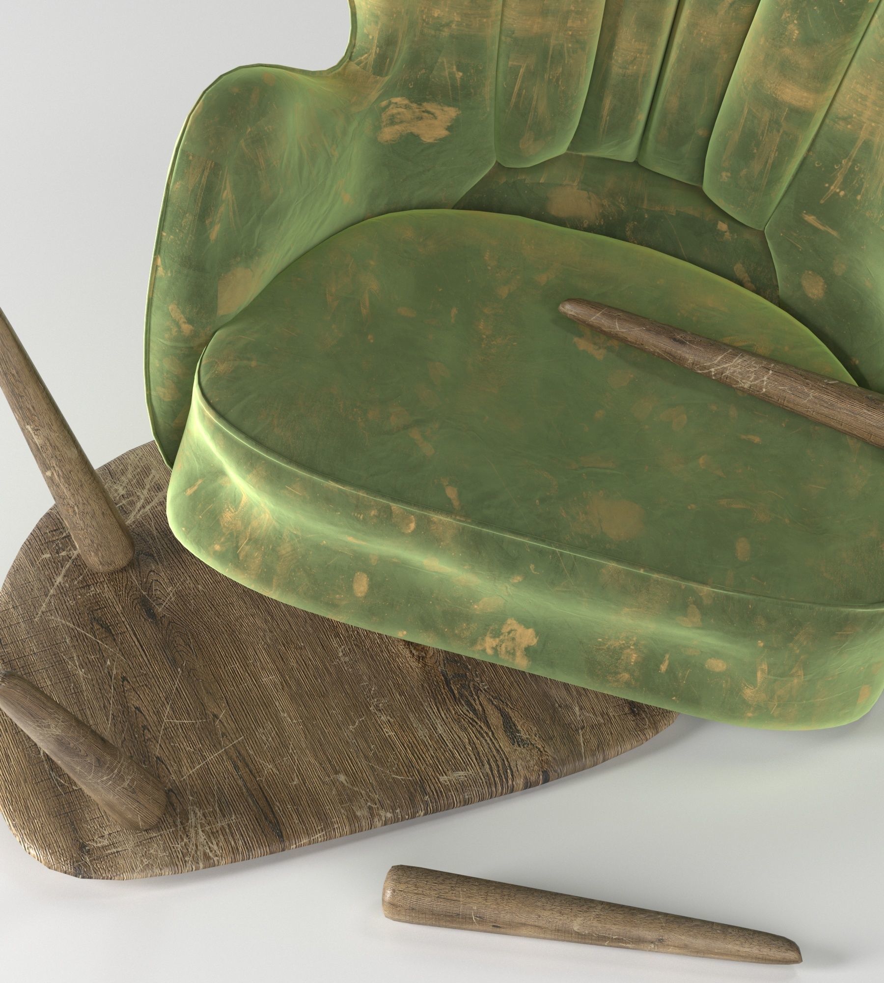 Set of old broken chairs 3D model | CGTrader