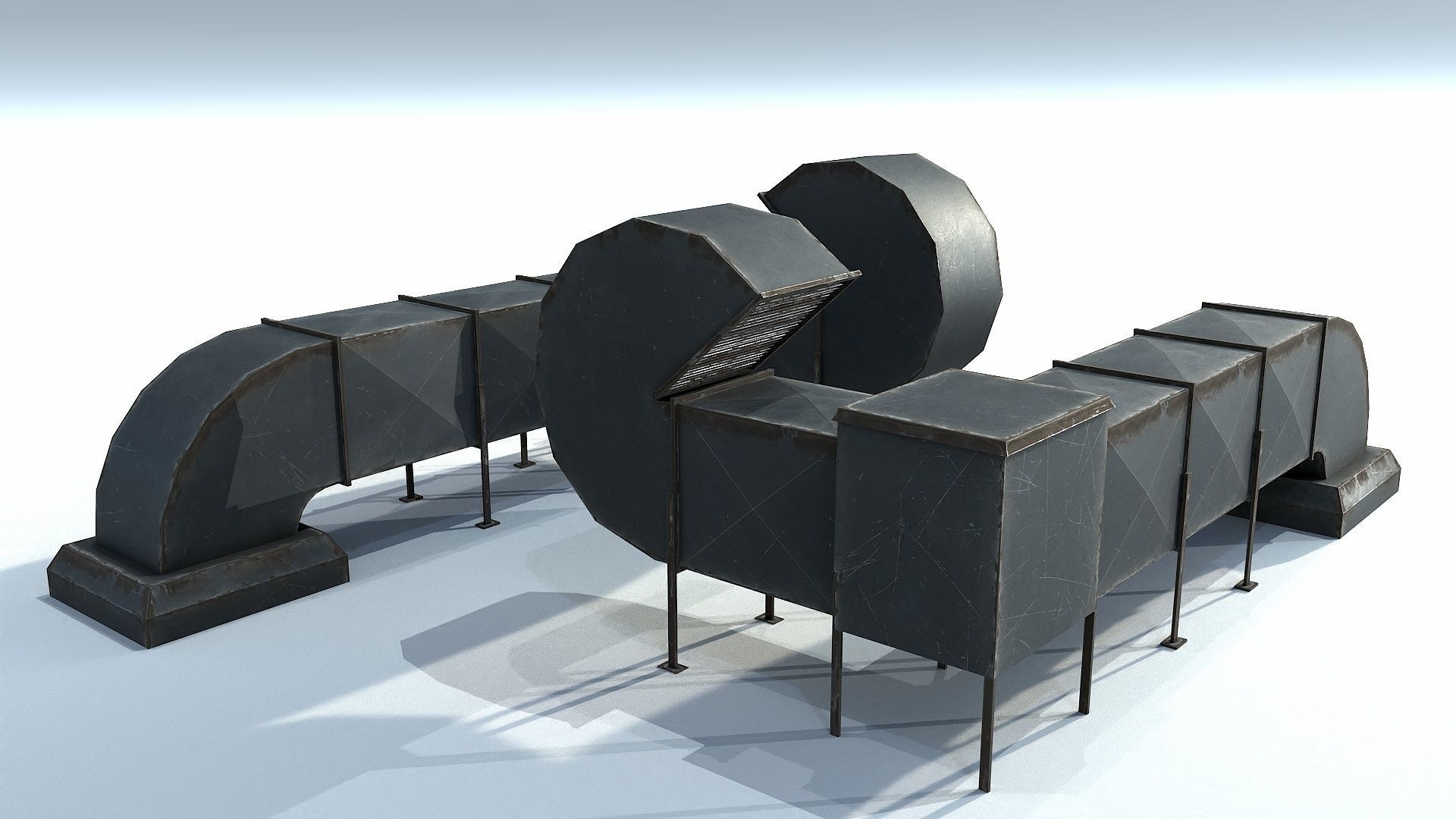 3D model Air Duct Set VR / AR / low-poly | CGTrader