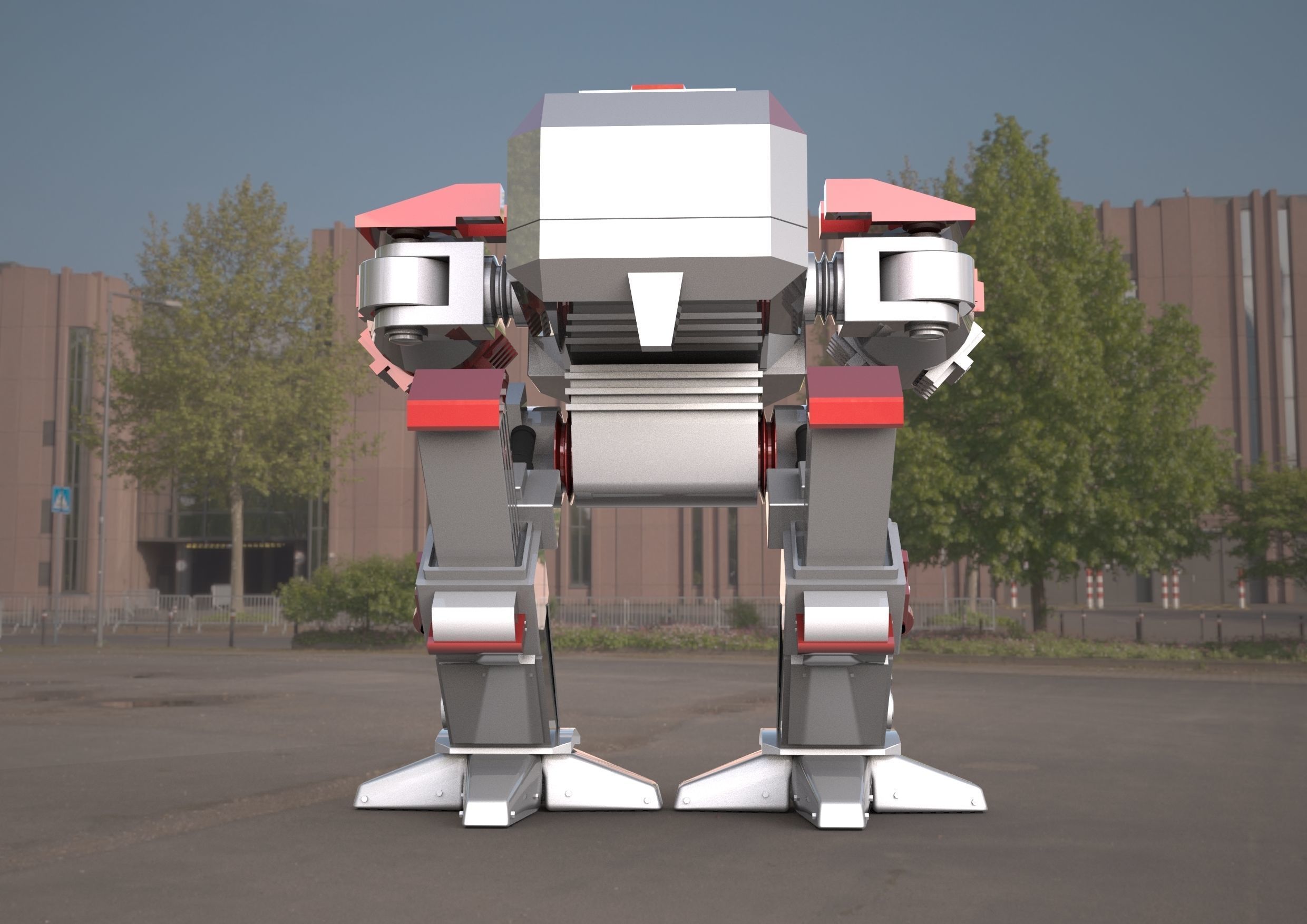 ROBOCOP- ED-209 robot 3d model 3D model | CGTrader
