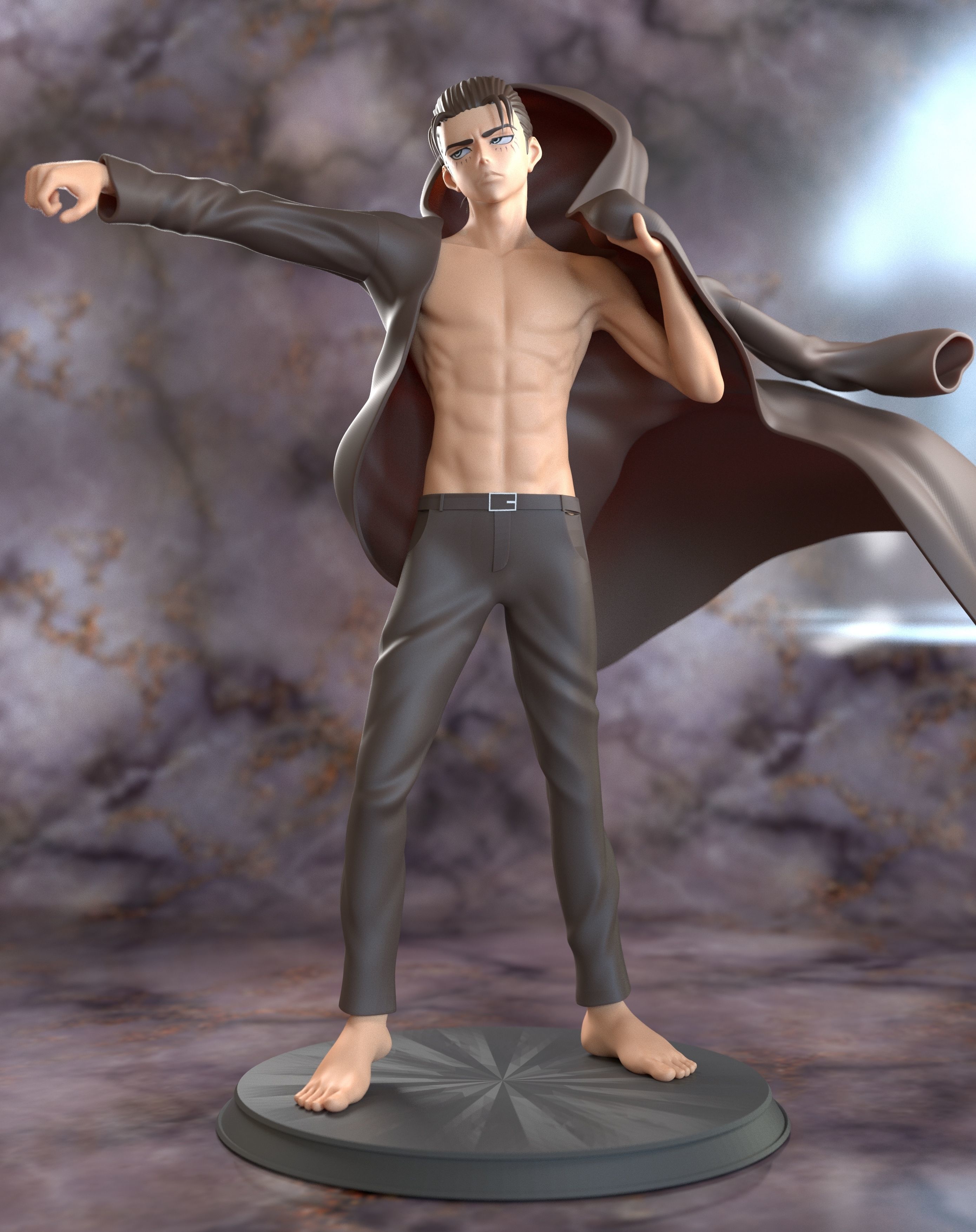 Eren Yeager - Attack on Titan FanArt 3D model 3D printable | CGTrader