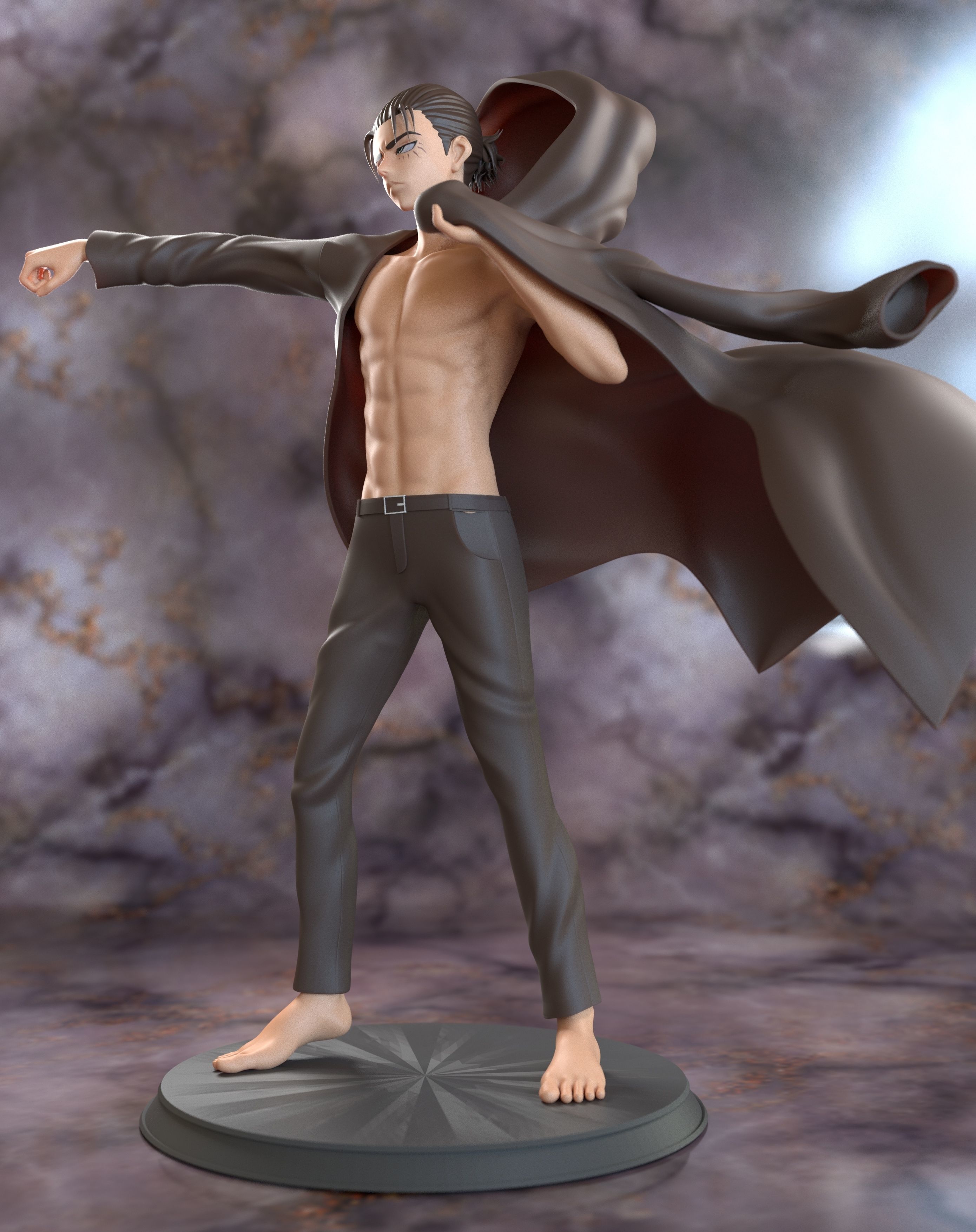 Eren Yeager - Attack on Titan FanArt 3D model 3D printable | CGTrader