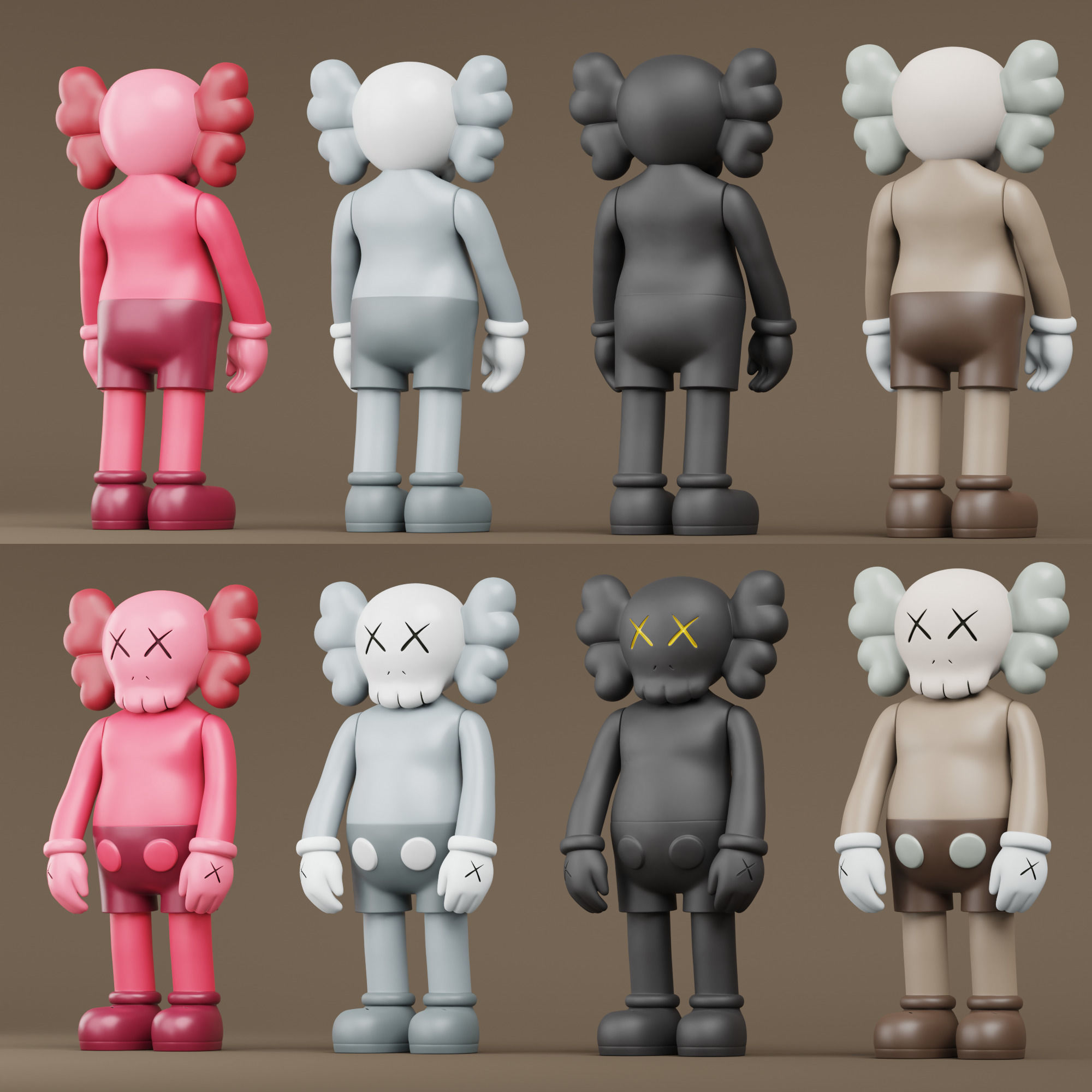 KAWS Flayed companion 3D model | CGTrader