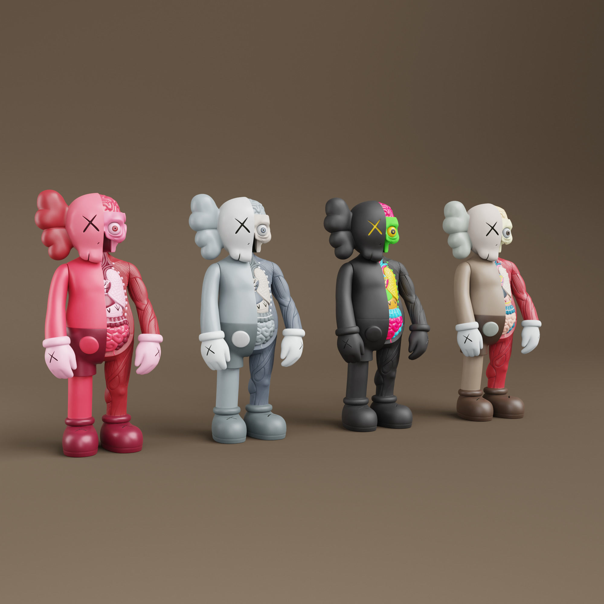KAWS Flayed companion 3D model | CGTrader