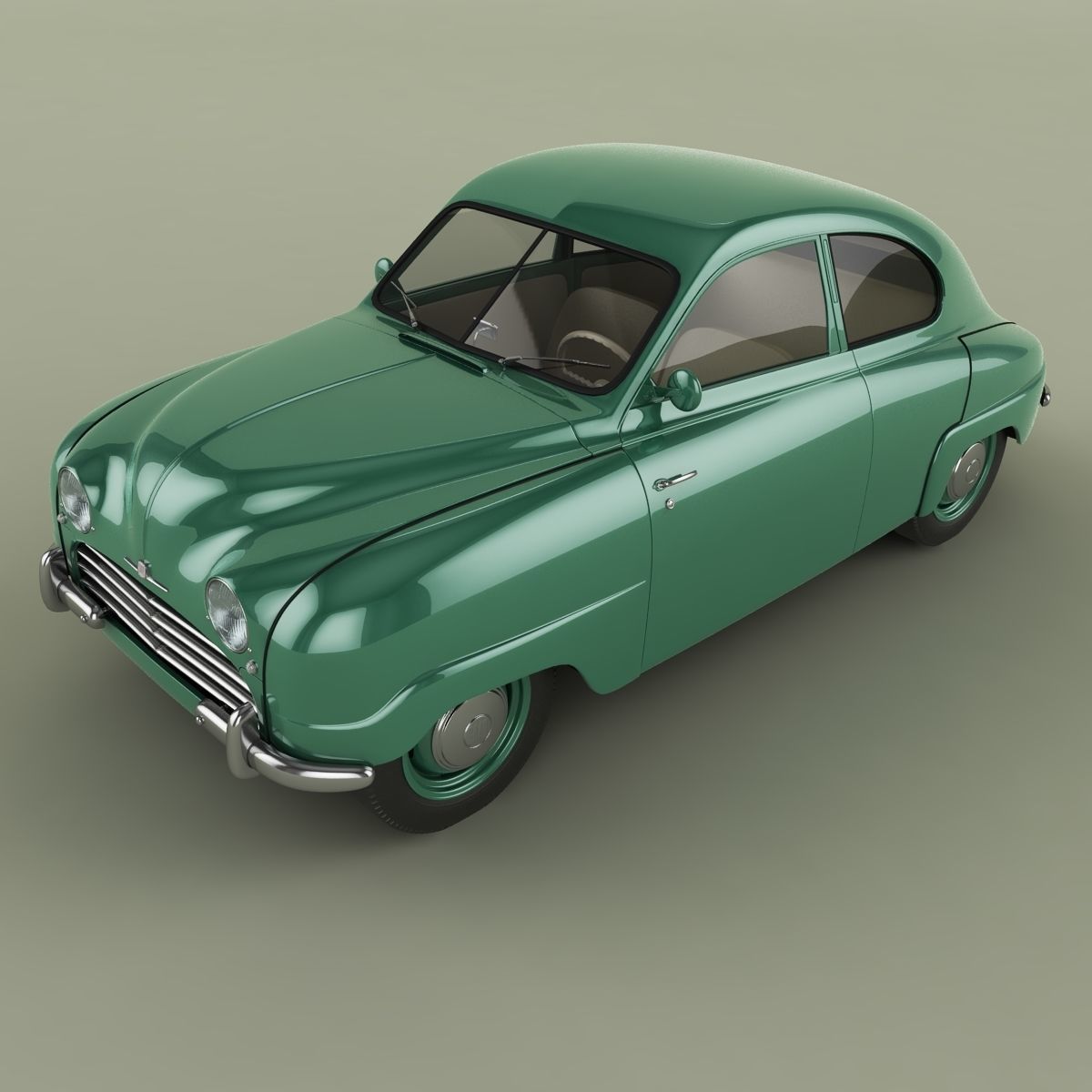 SAAB 92 3D model | CGTrader