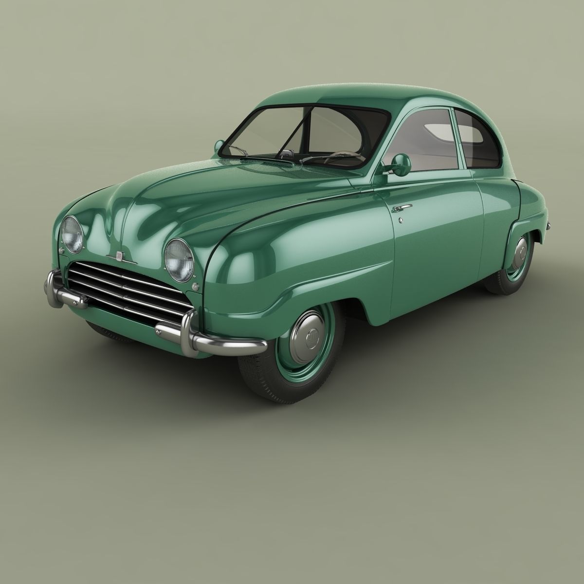 SAAB 92 3D model | CGTrader