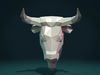 Bull Head low Poly 3D model 3D printable | CGTrader