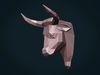 Bull Head low Poly 3D model 3D printable | CGTrader