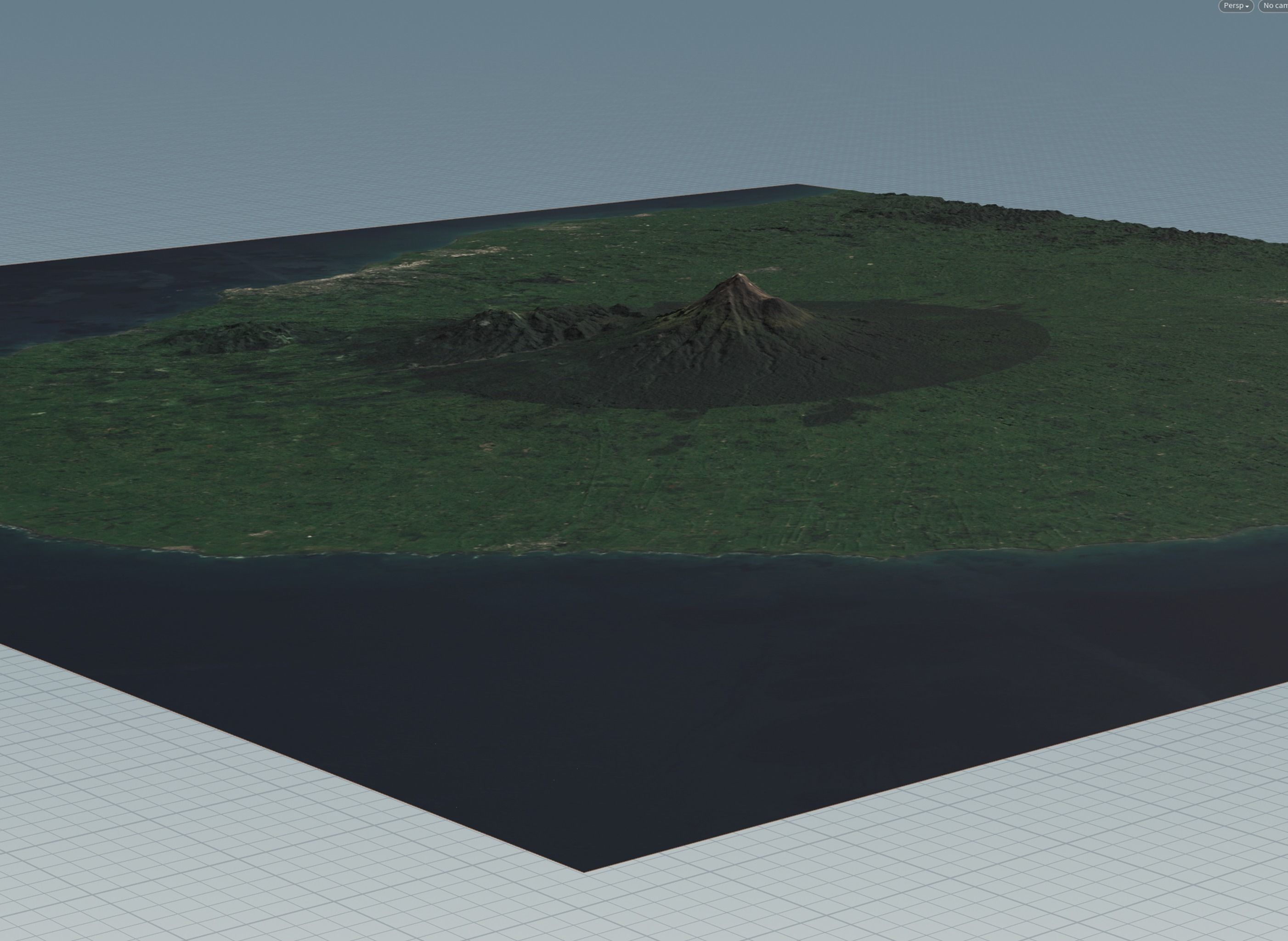 3D Mount Taranaki New Zealand landscape model 3D model | CGTrader