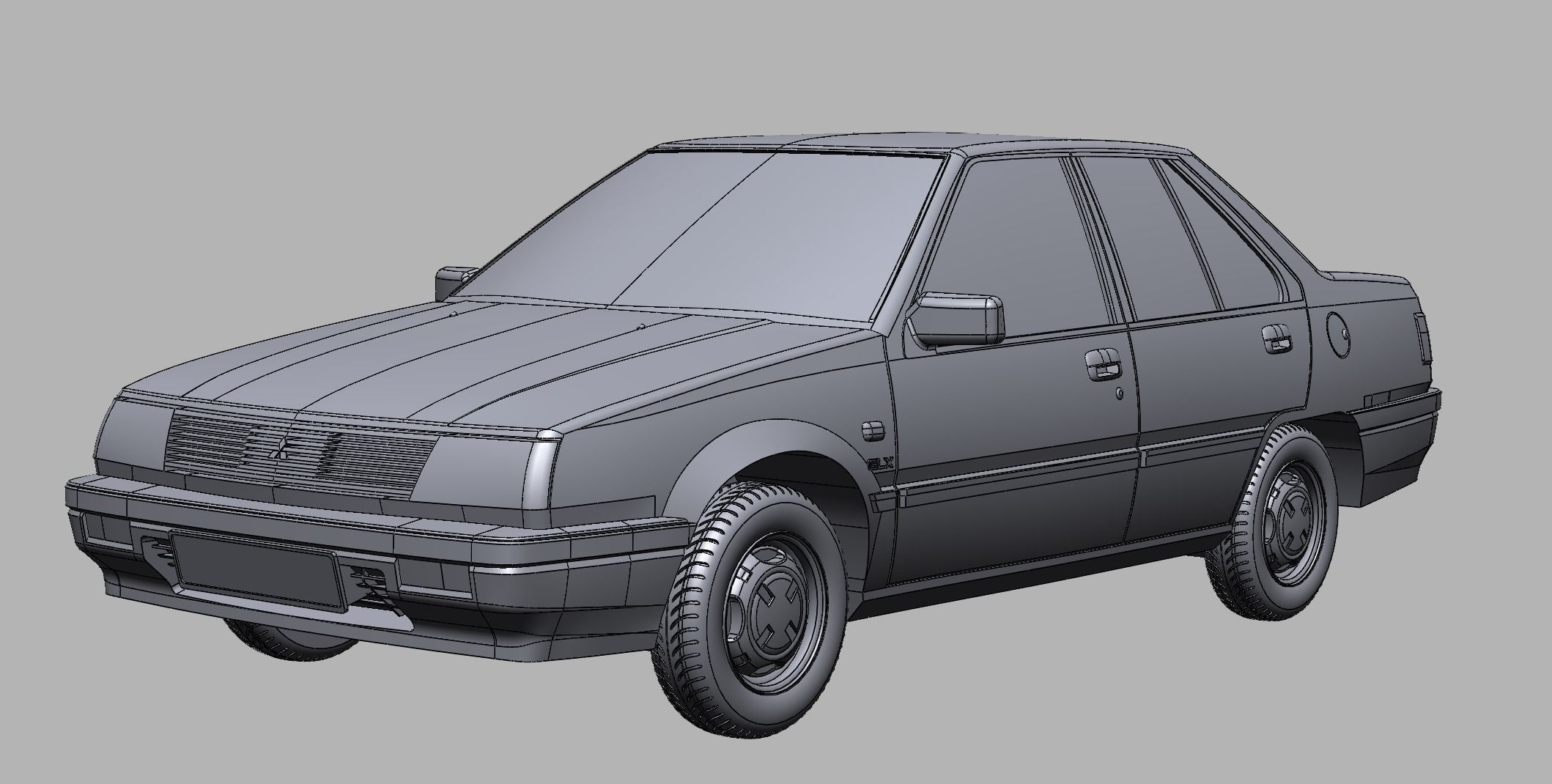 Mitsubishi Lancer C12 1988 3D model | CGTrader
