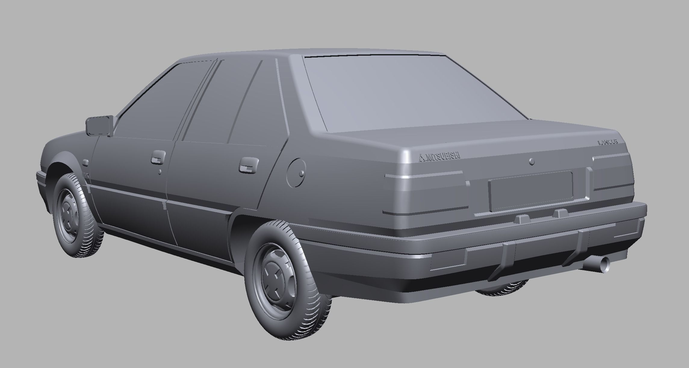 Mitsubishi Lancer C12 1988 3D model | CGTrader