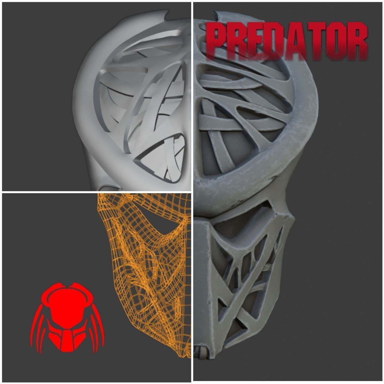 Predator mask - PLAGUE 3D model 3D printable | CGTrader