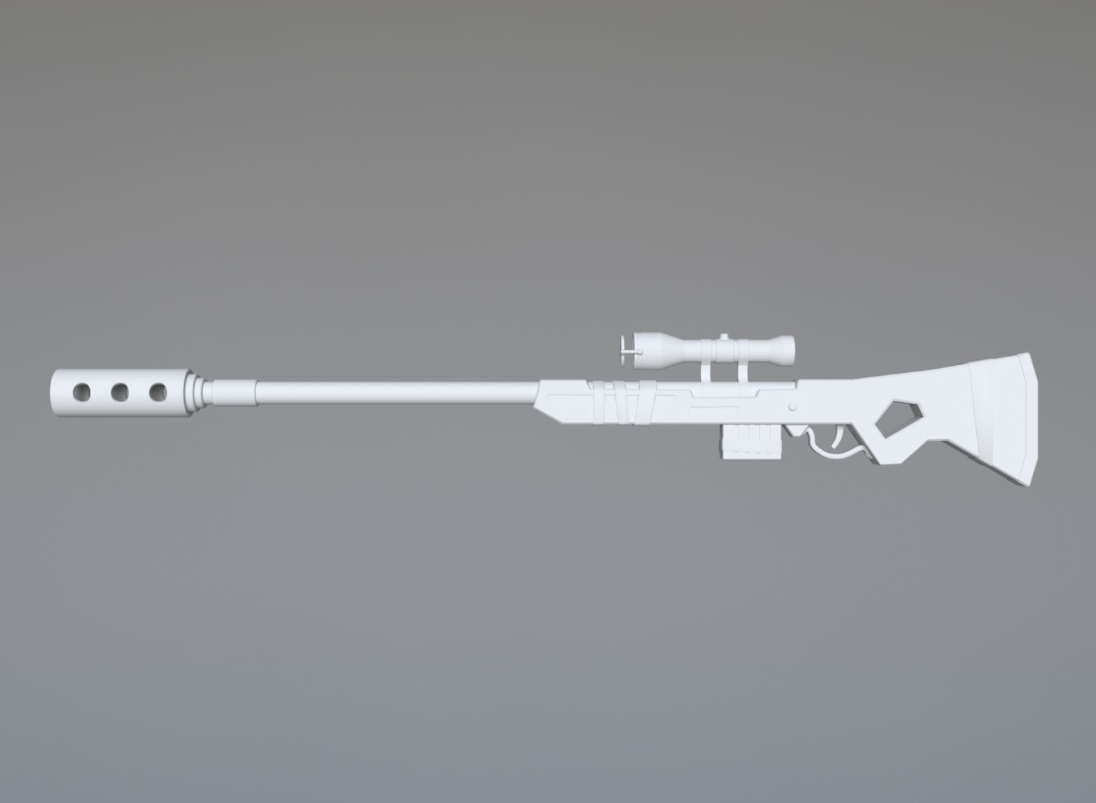 3D model Stylized sniper rifle VR / AR / low-poly | CGTrader