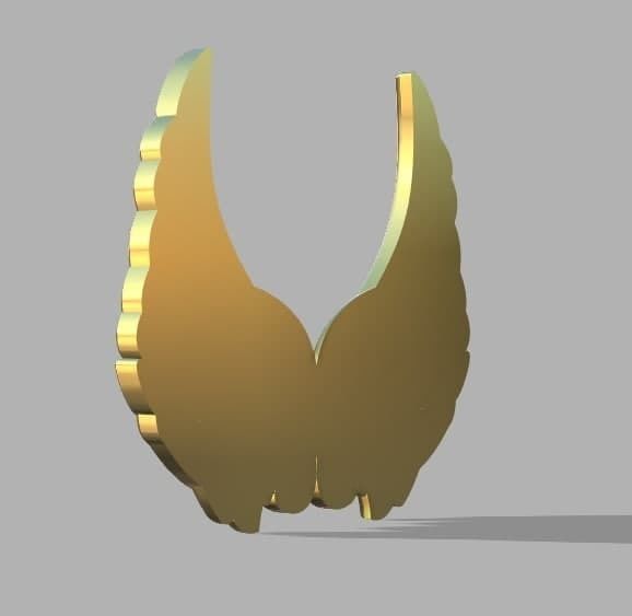 Aziraphale angel cosplay brooch from Good omens free 3D model 3D ...