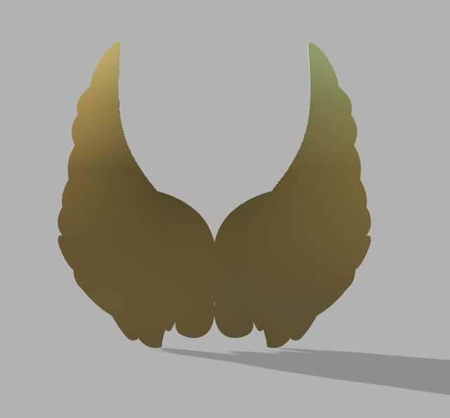 Aziraphale angel cosplay brooch from Good omens free 3D model 3D ...