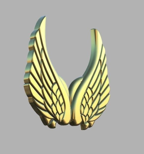 Aziraphale angel cosplay brooch from Good omens free 3D model 3D ...