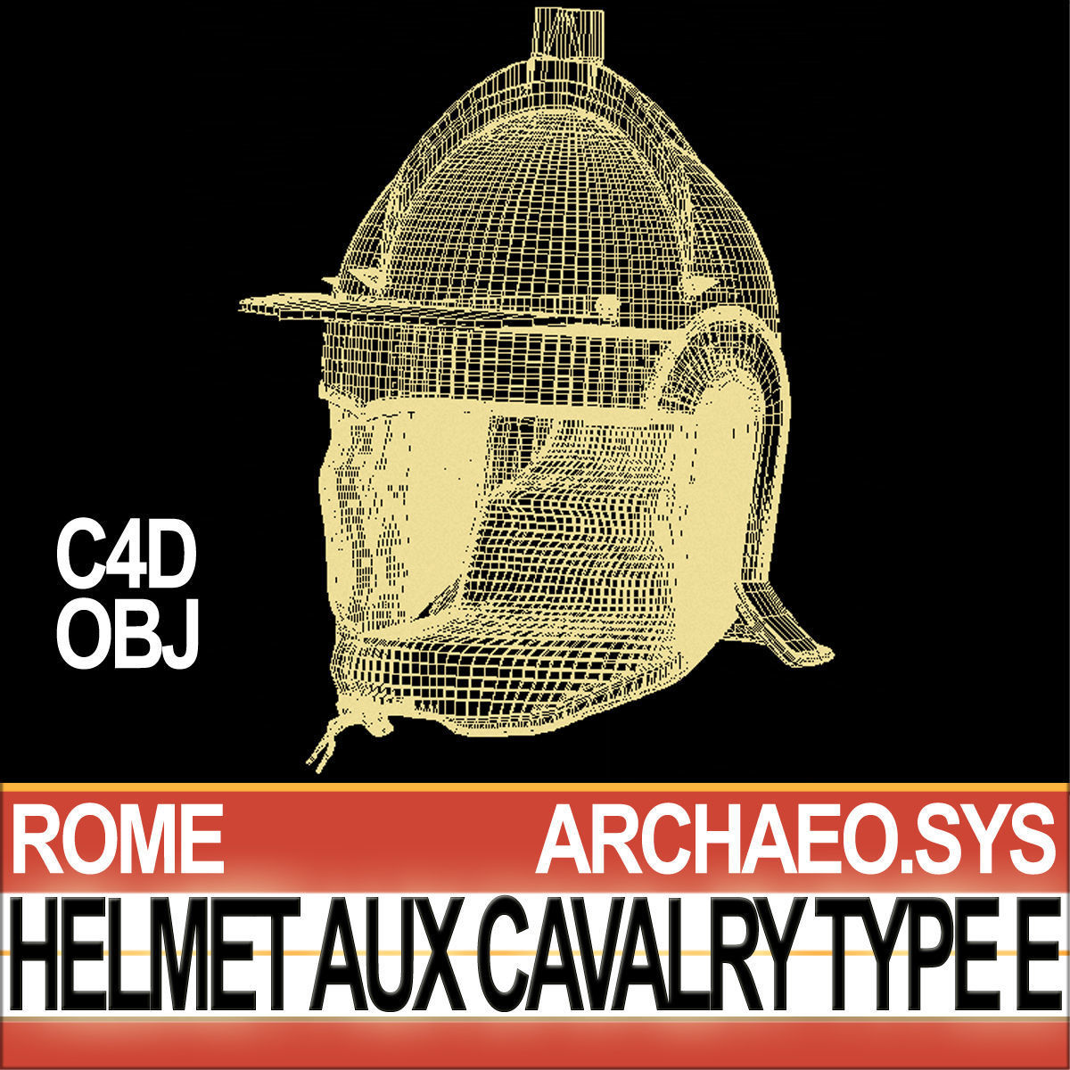Roman Auxiliary Cavalry Helmet Type E 3D model | CGTrader
