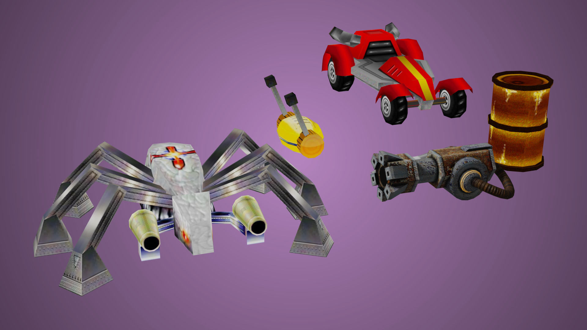 Retro Model Pack free VR / AR / low-poly 3D model | CGTrader