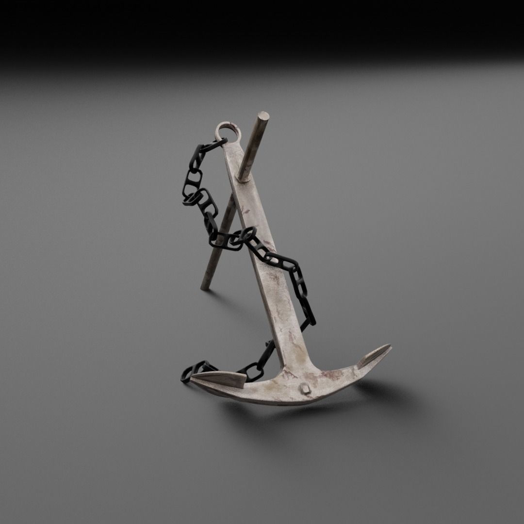 Ship anchor 3D 3D model | CGTrader