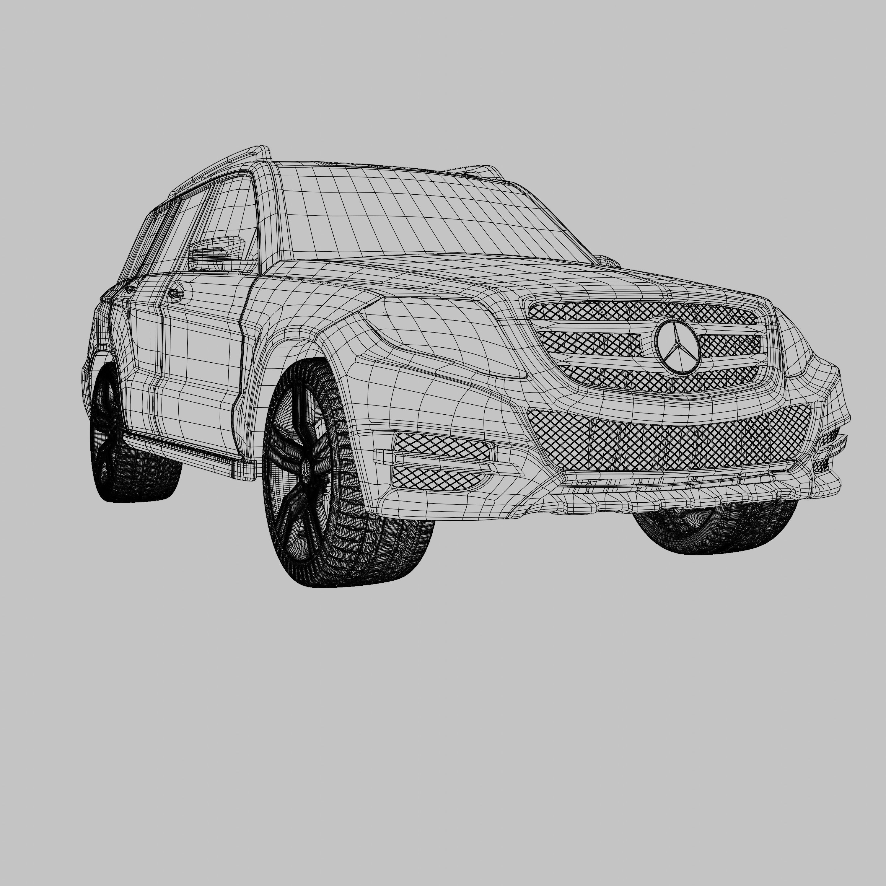 Mercedes-Benz GLK 350 SUV 2014 free 3D model | CGTrader
