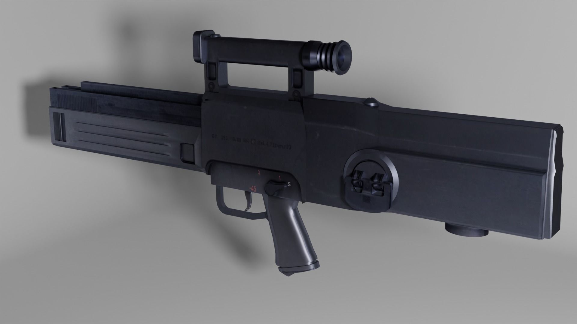 Heckler Koch G11 Prototype Assault Rifle free VR / AR / low-poly 3D ...