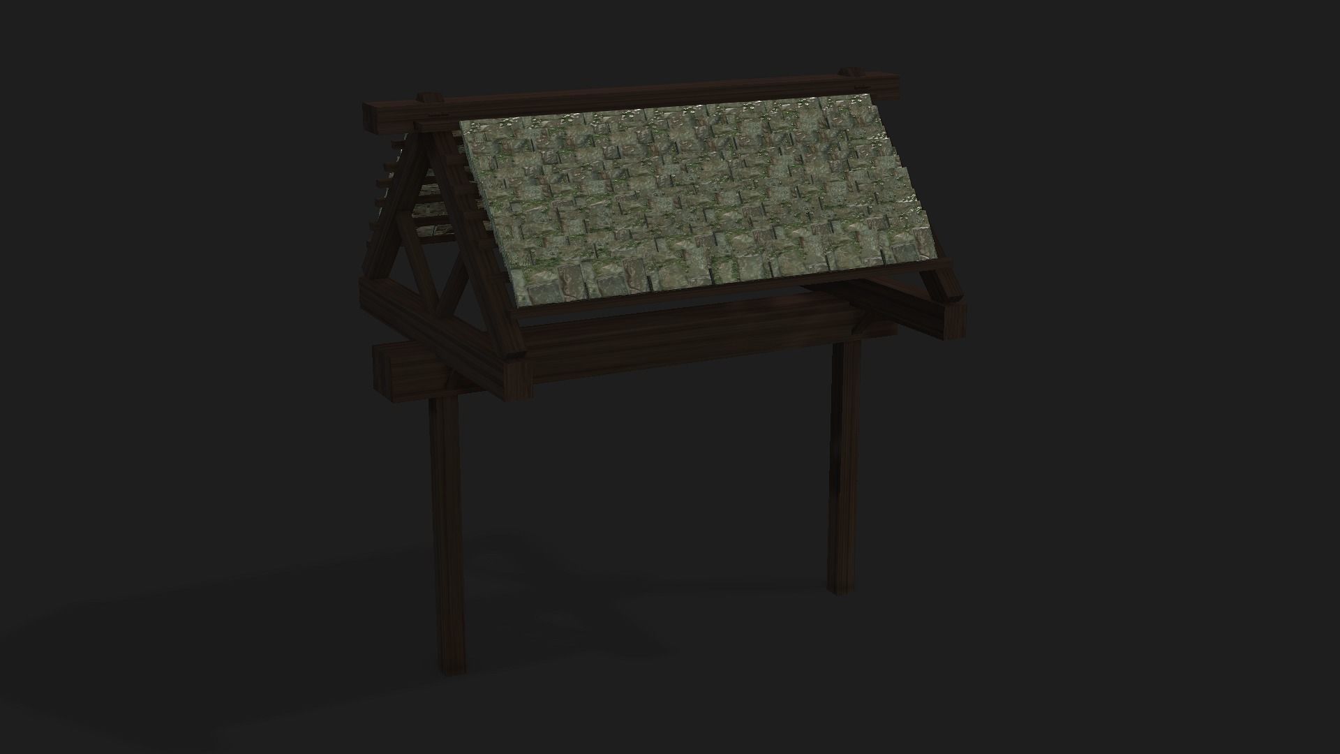 3D model Gamin Prop - Brick Well Set VR / AR / low-poly | CGTrader