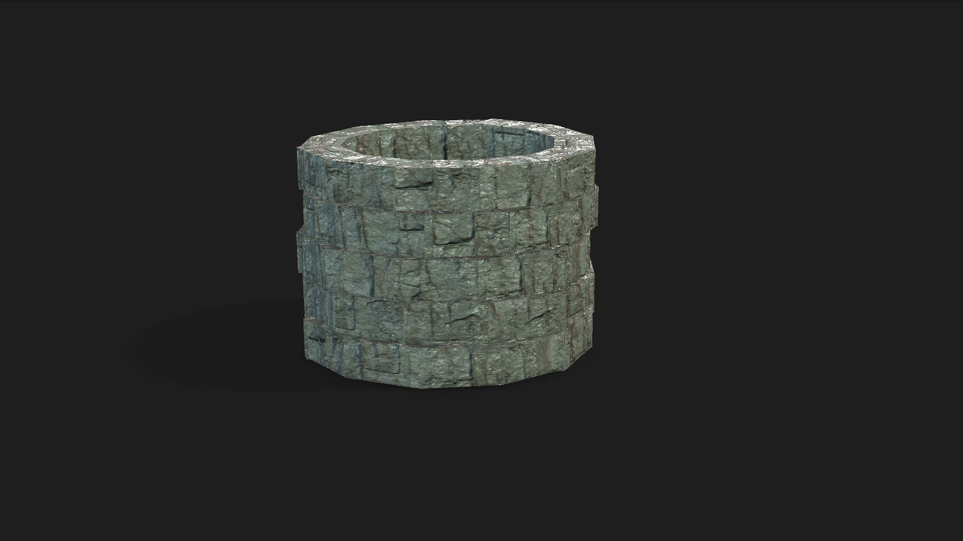 3D model Gamin Prop - Brick Well Set VR / AR / low-poly | CGTrader