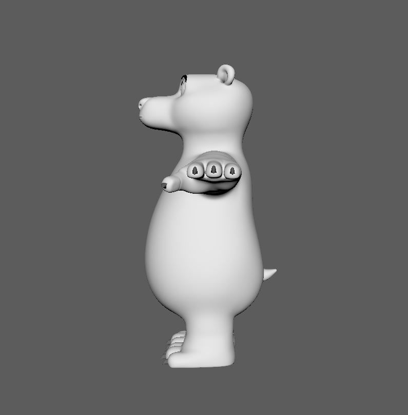 Bear Base - cartoon free VR / AR / low-poly 3D model | CGTrader