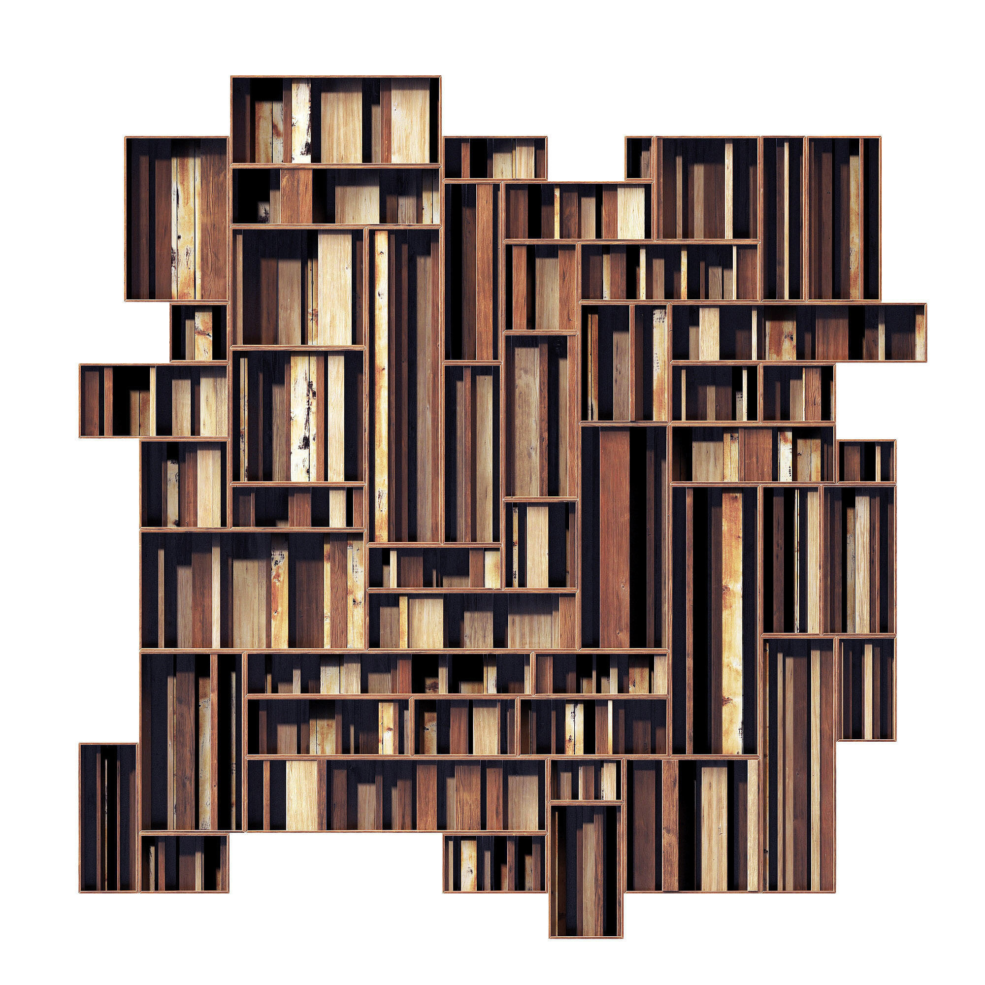 Rectangle wood panel rail n2 3D model | CGTrader