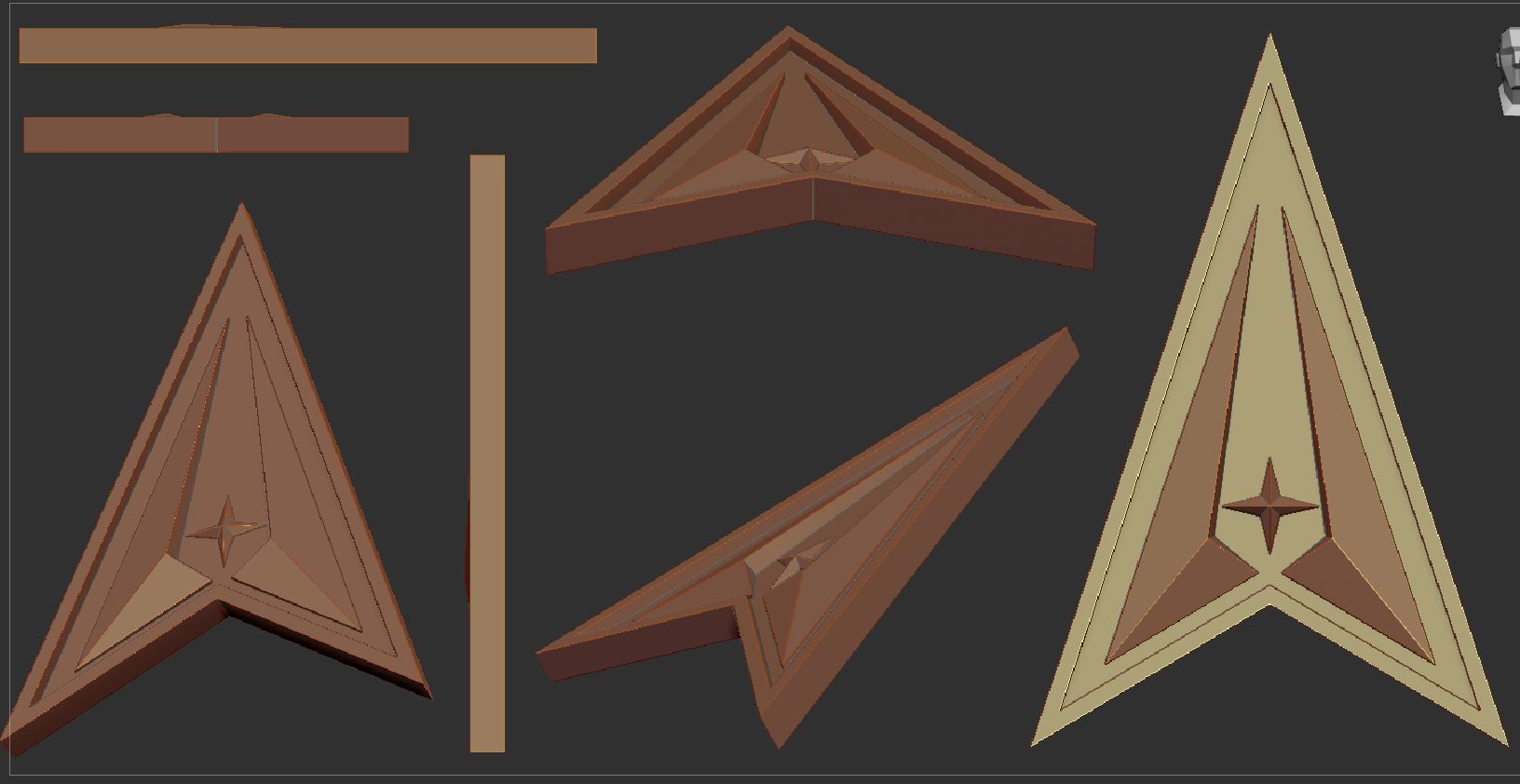 Space Force Insignia 3D model 3D printable | CGTrader