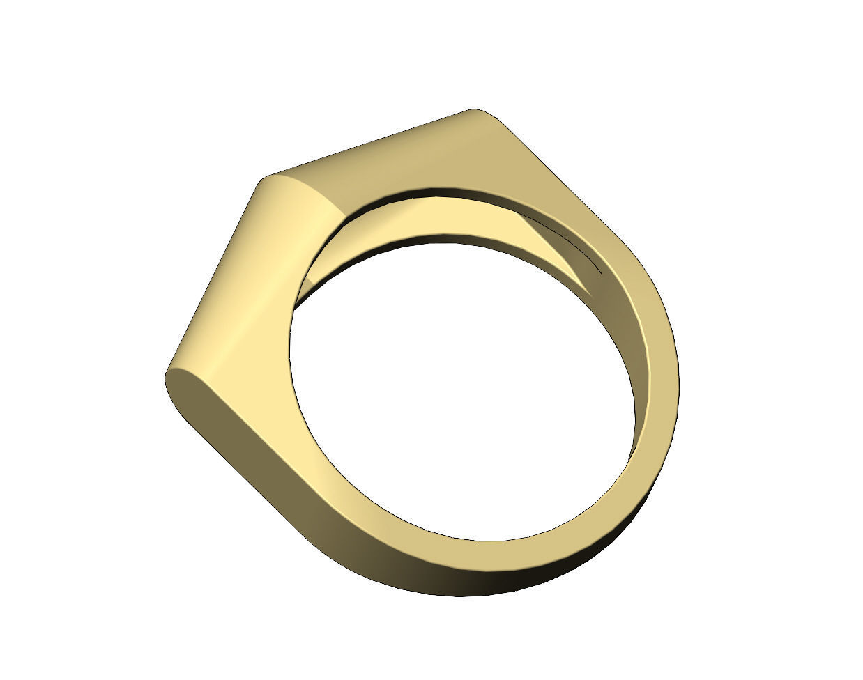 Tapered cone sides statement band 3D model 3D printable | CGTrader