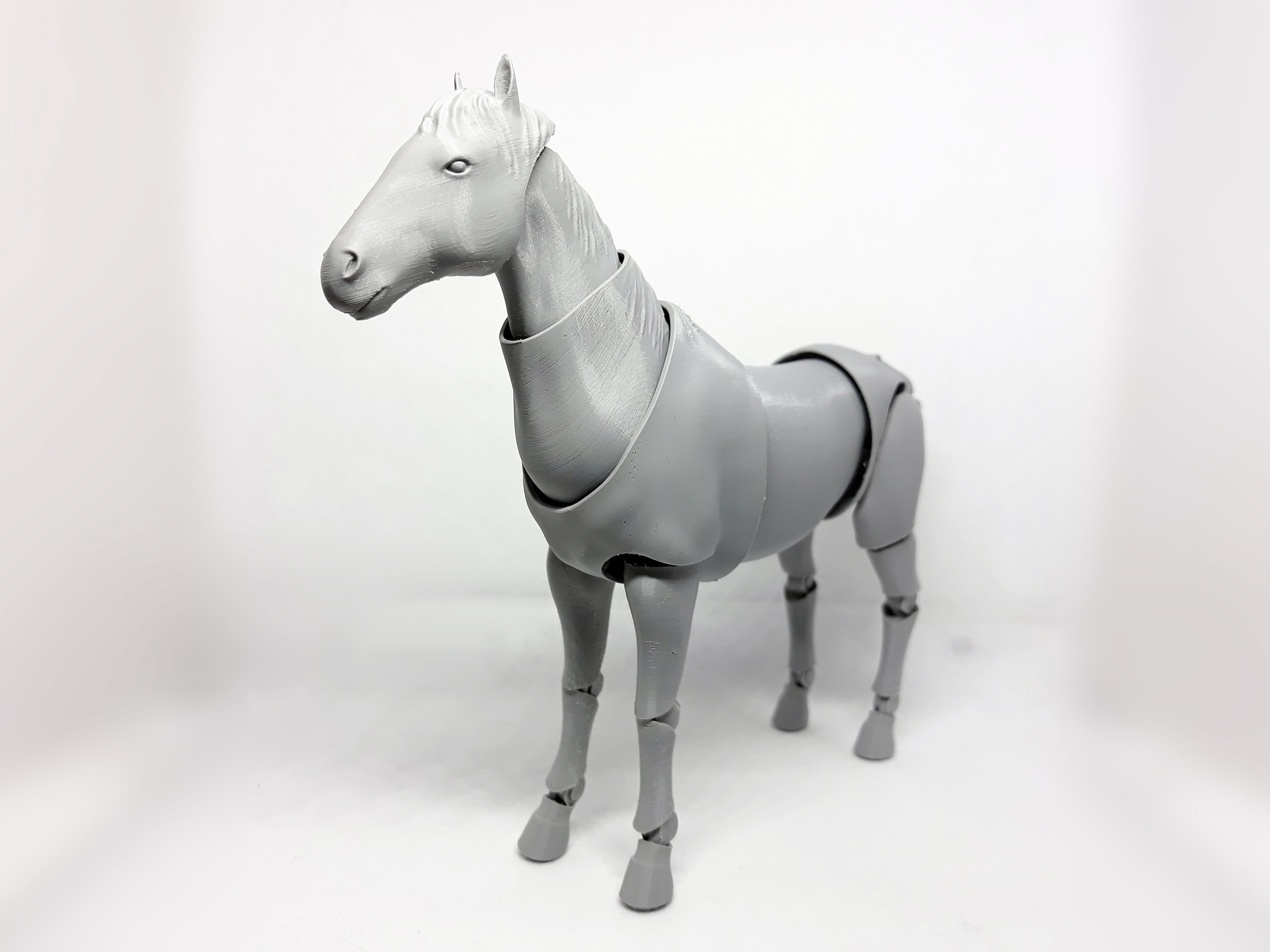 Horse action figure 3D model 3D printable | CGTrader