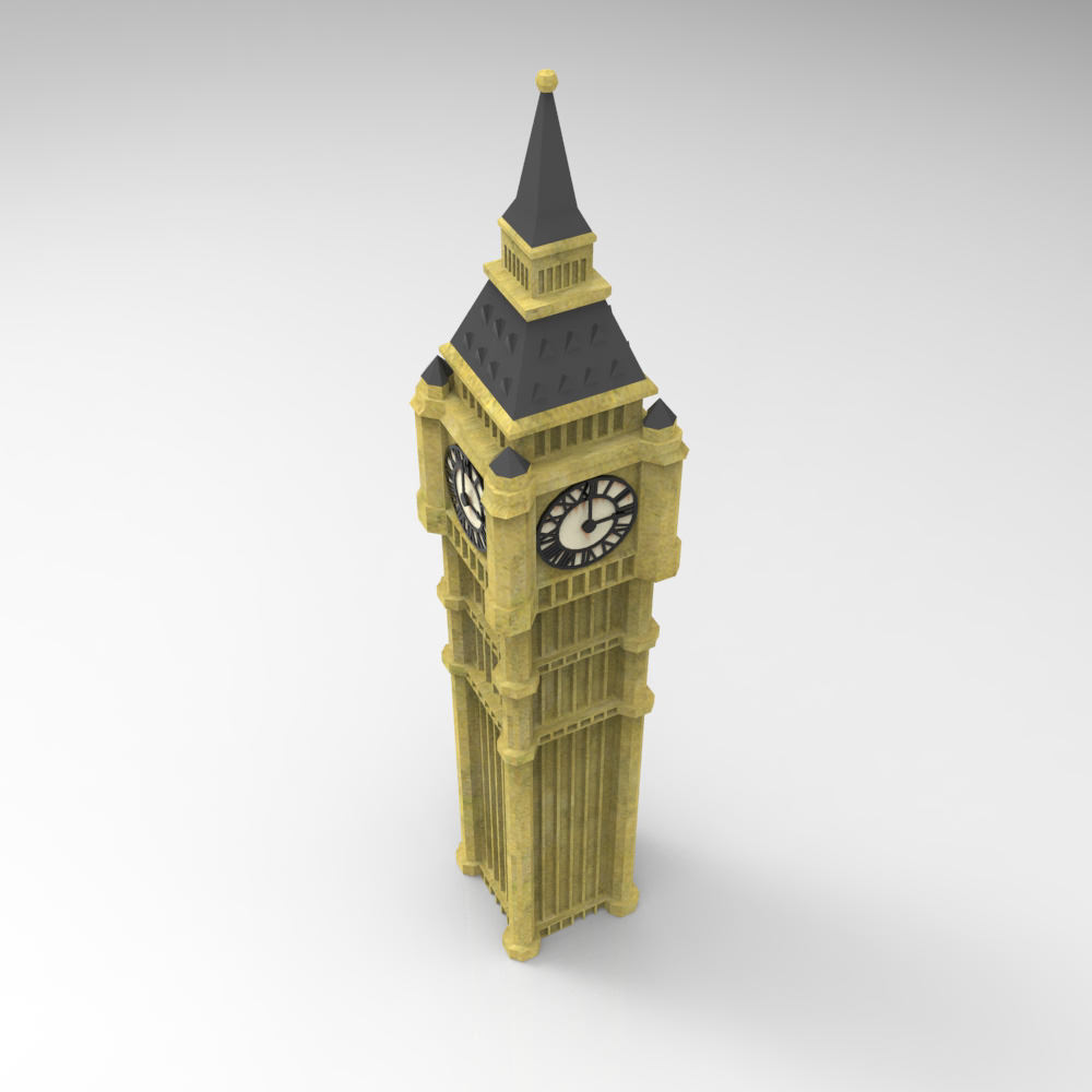 Big Ben 3D Model .obj - CGTrader.com