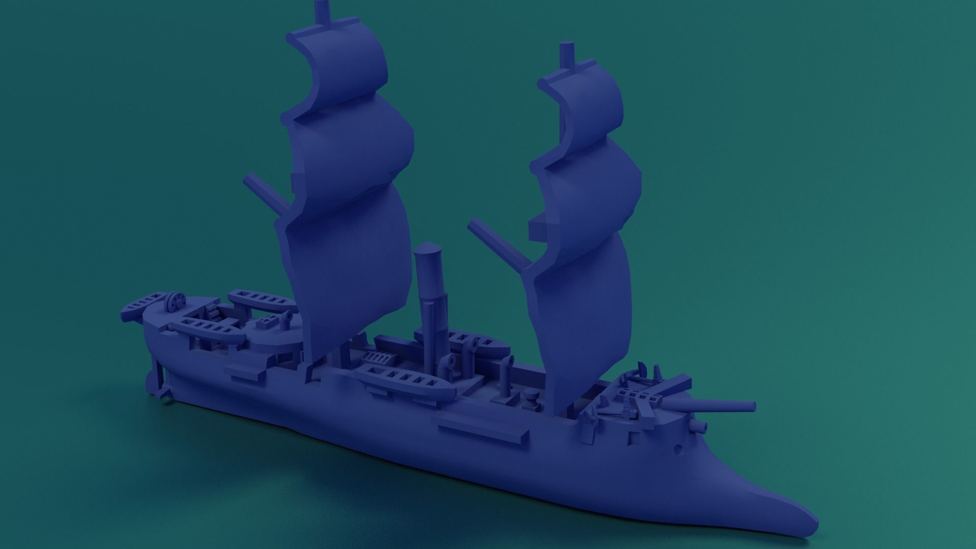 CSS Stonewall 1864 3D model 3D printable | CGTrader