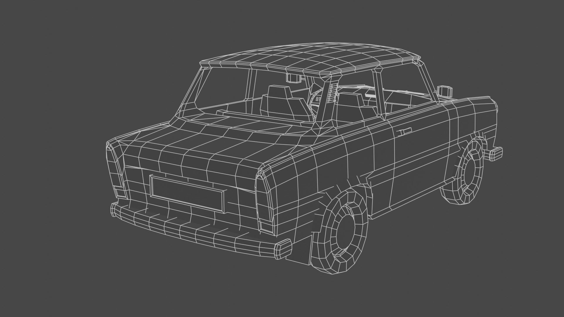 3D model Trabant 601 and Trabant 601 Combi with interior VR / AR / low ...