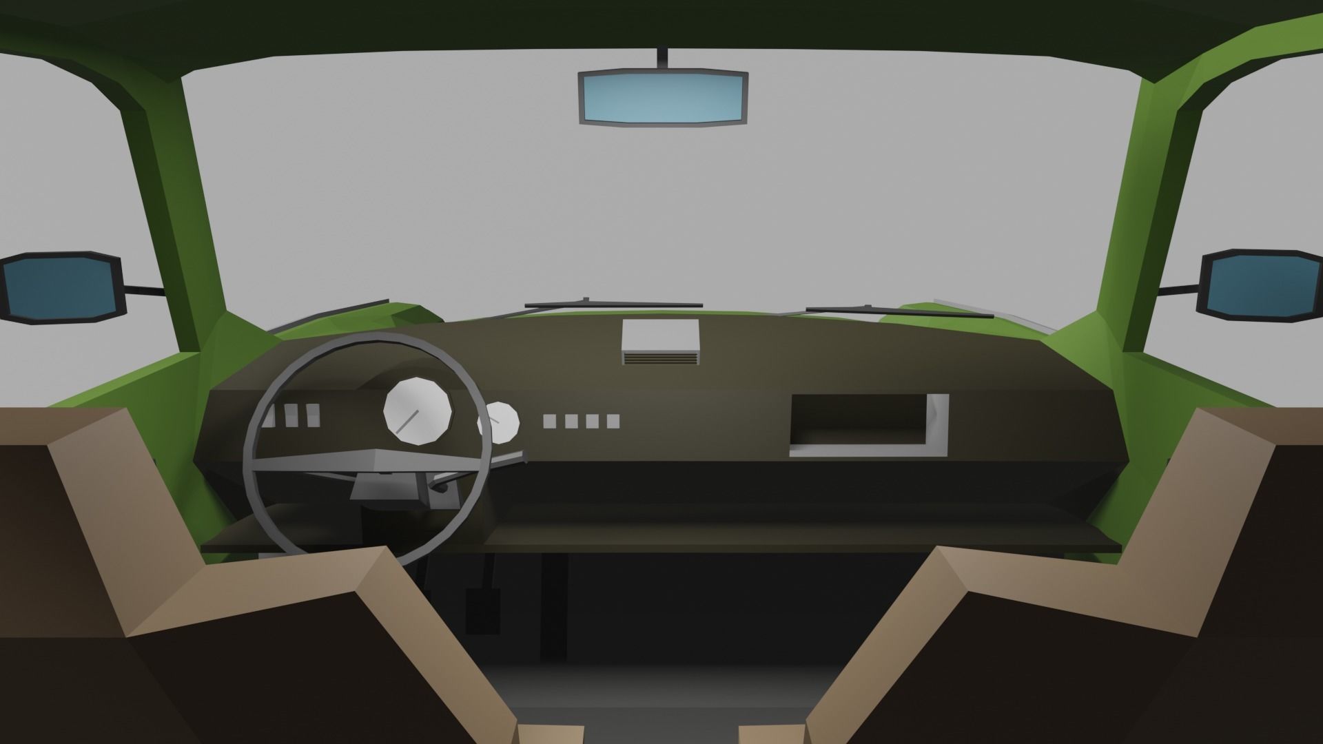 3D model Trabant 601 and Trabant 601 Combi with interior VR / AR / low ...