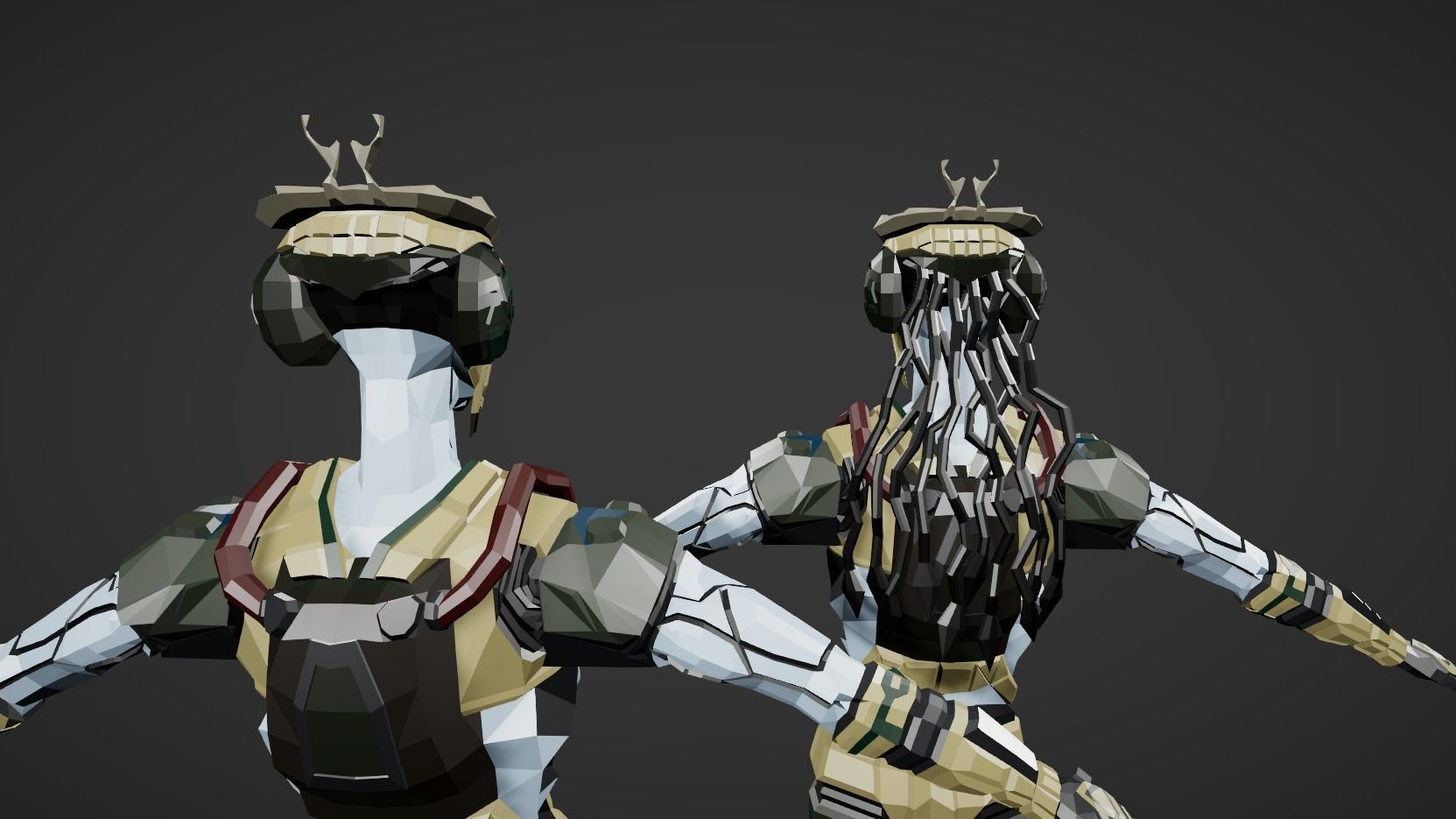 3D model Alien Low-Poly Model VR / AR / low-poly | CGTrader