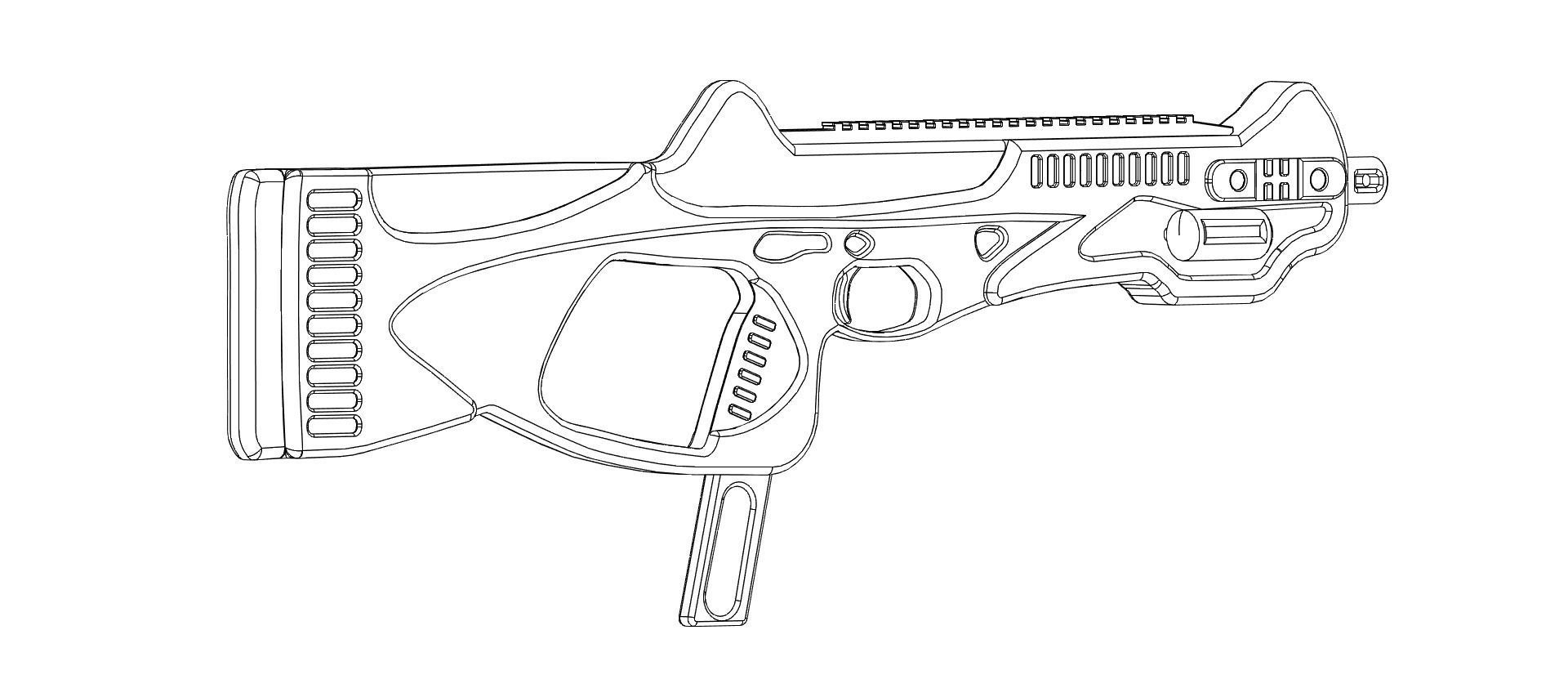 3D model Sci Fi gun VR / AR / low-poly | CGTrader