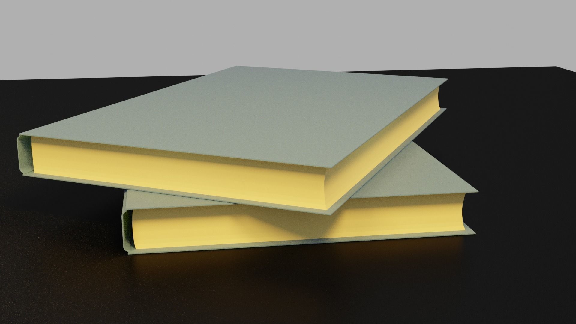 books two on table free 3D model | CGTrader