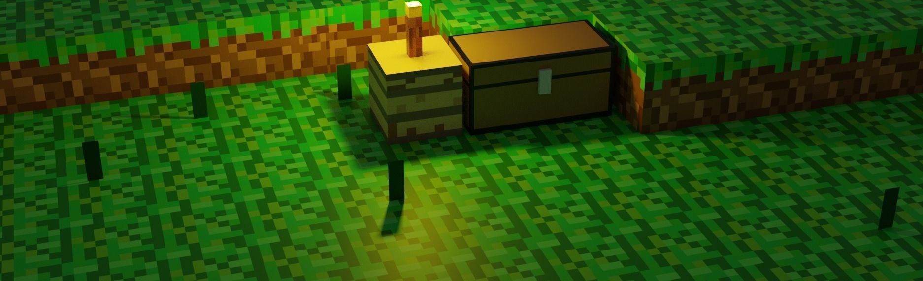 Minecraft Scenary free VR / AR / low-poly 3D model | CGTrader
