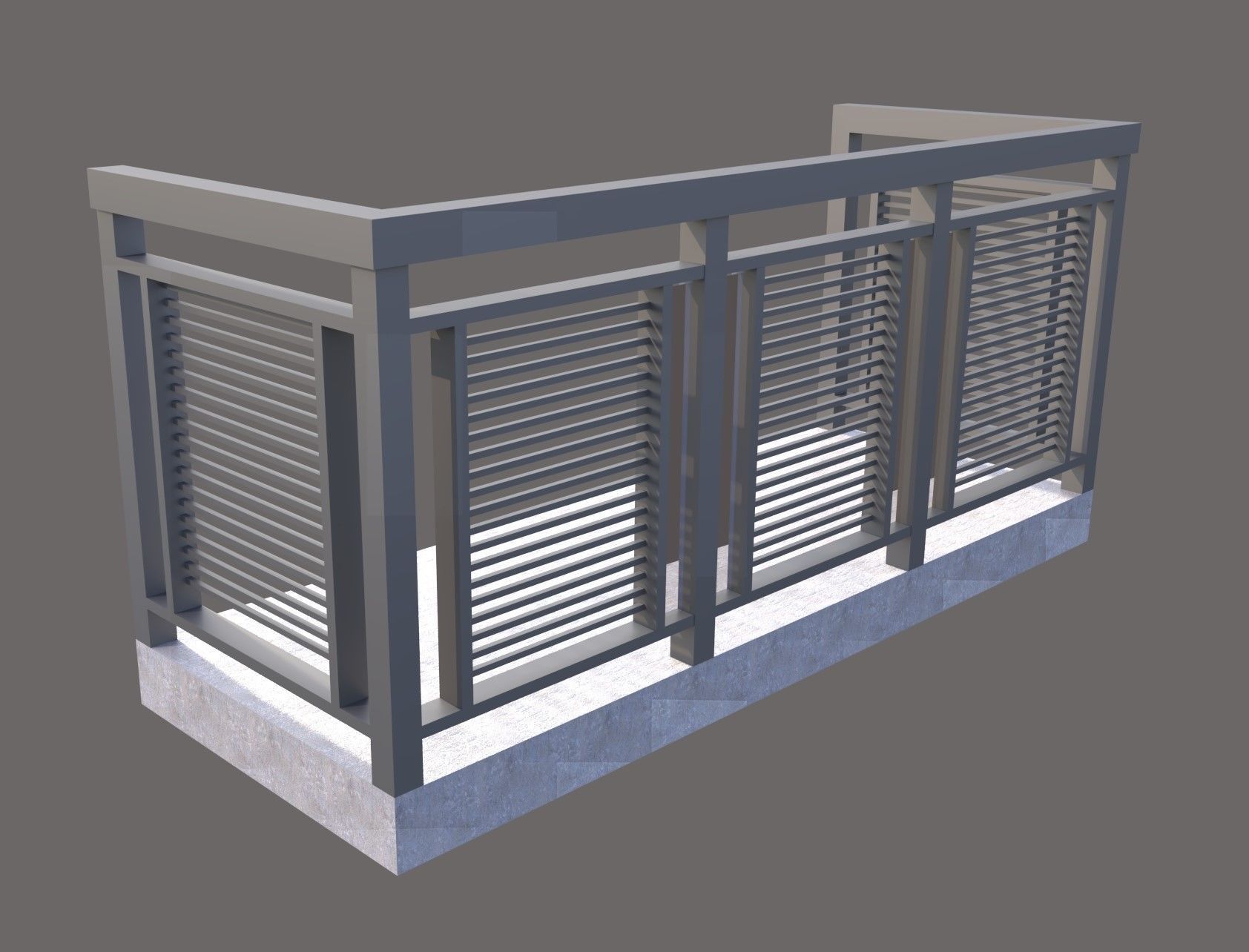 3D model Verandah Railing Design VR / AR / low-poly | CGTrader