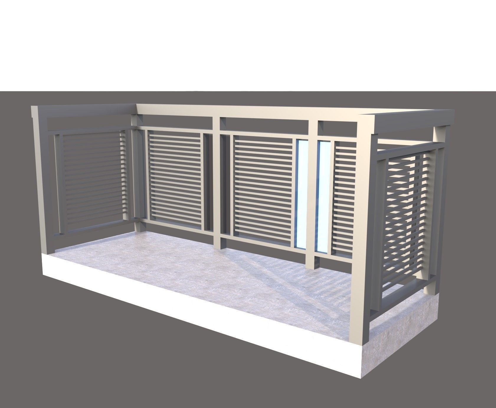 3D model Verandah Railing Design VR / AR / low-poly | CGTrader