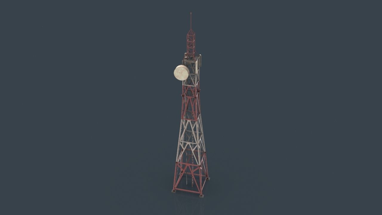 3D model Radio Tower VR / AR / low-poly | CGTrader